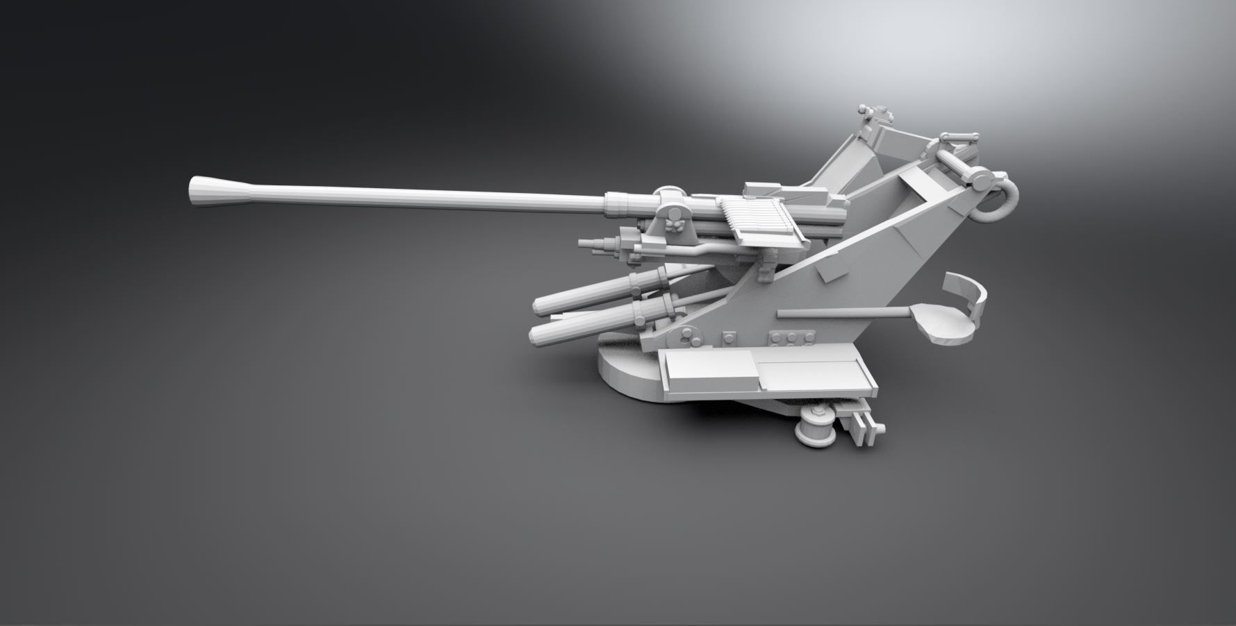 Flak 37 Scale Model 3D model 3D printable | CGTrader