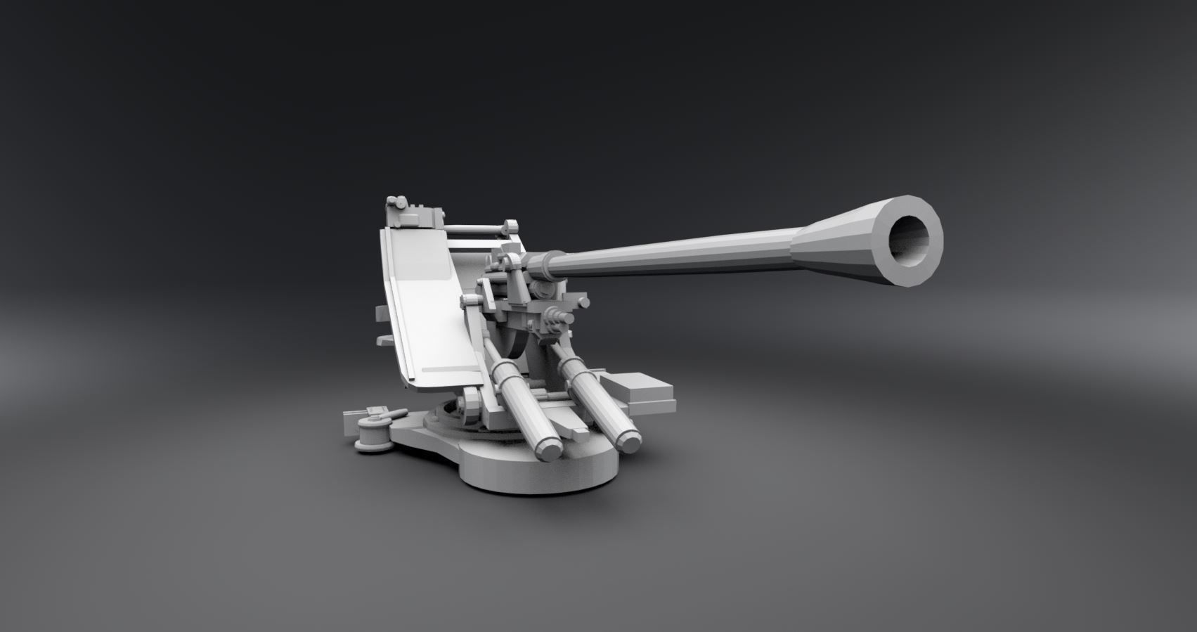 Flak 37 Scale Model 3D model 3D printable | CGTrader