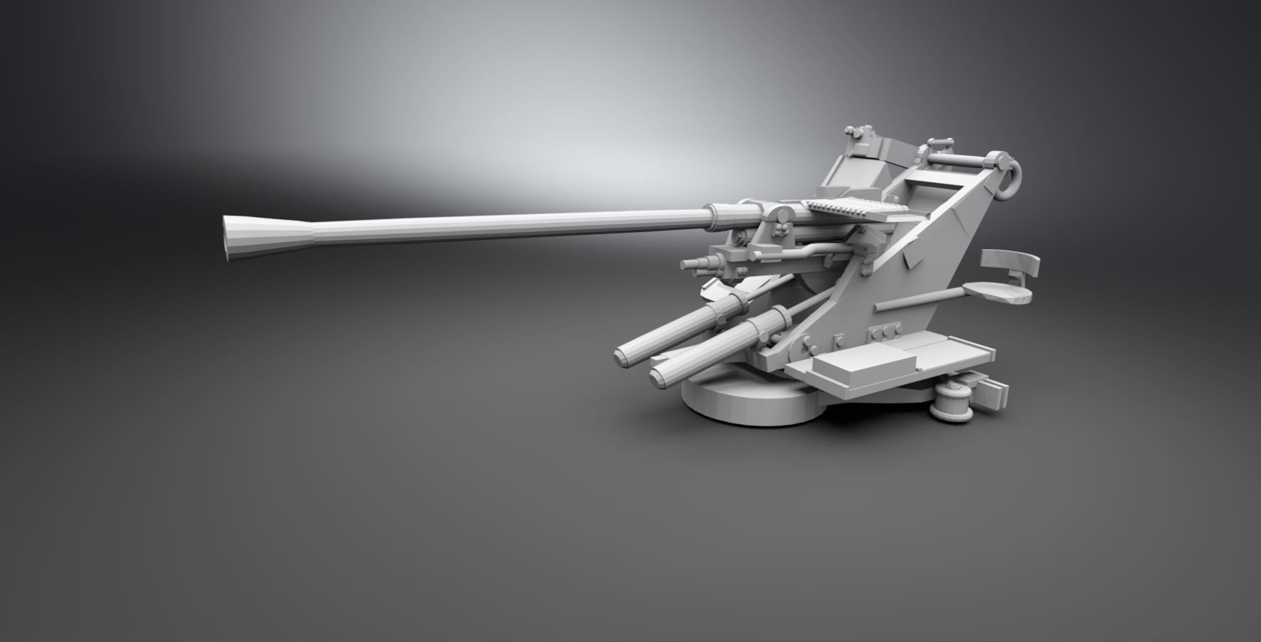 Flak 37 Scale Model 3D model 3D printable | CGTrader