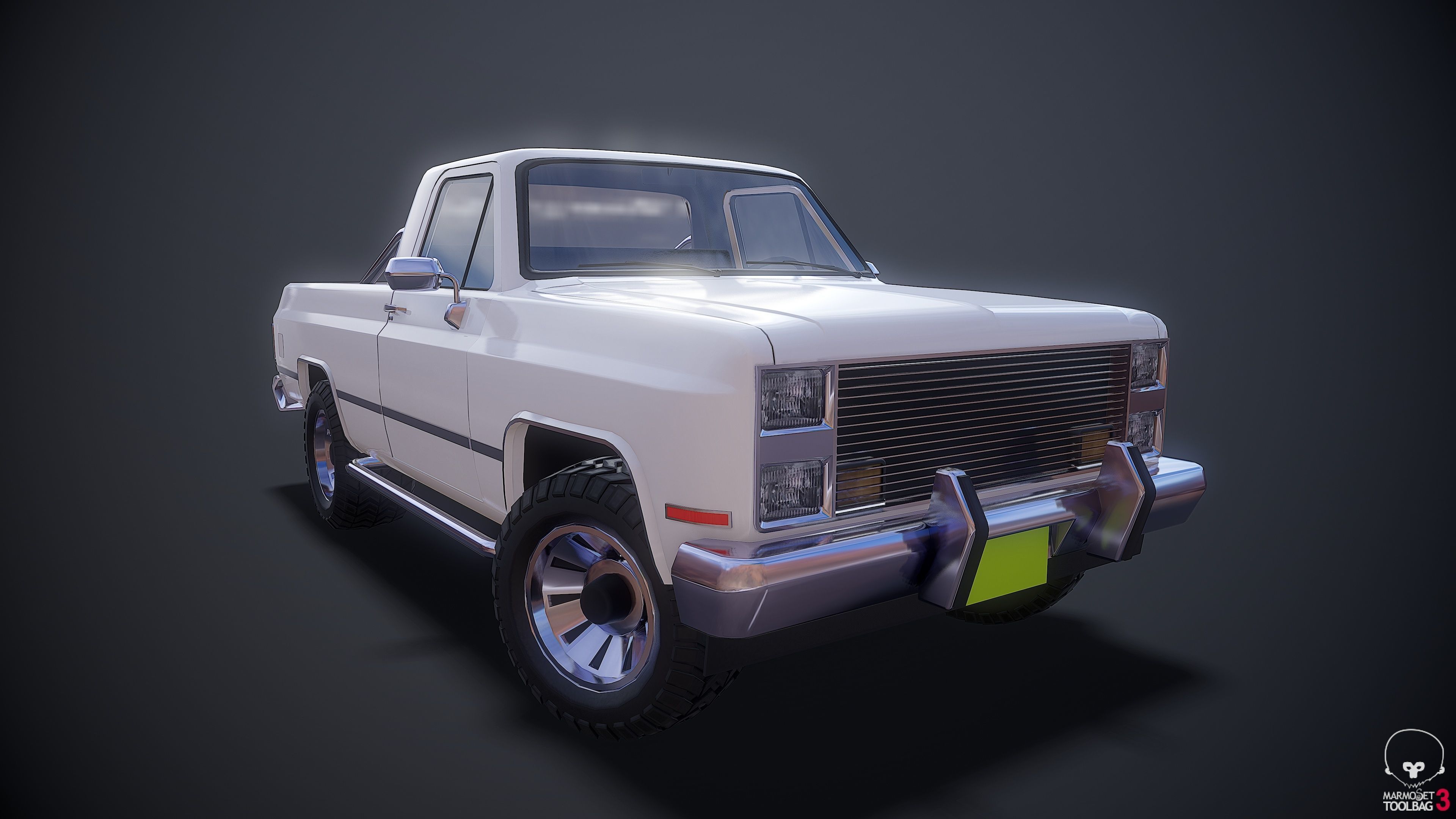 3D model American pickup VR / AR / low-poly | CGTrader