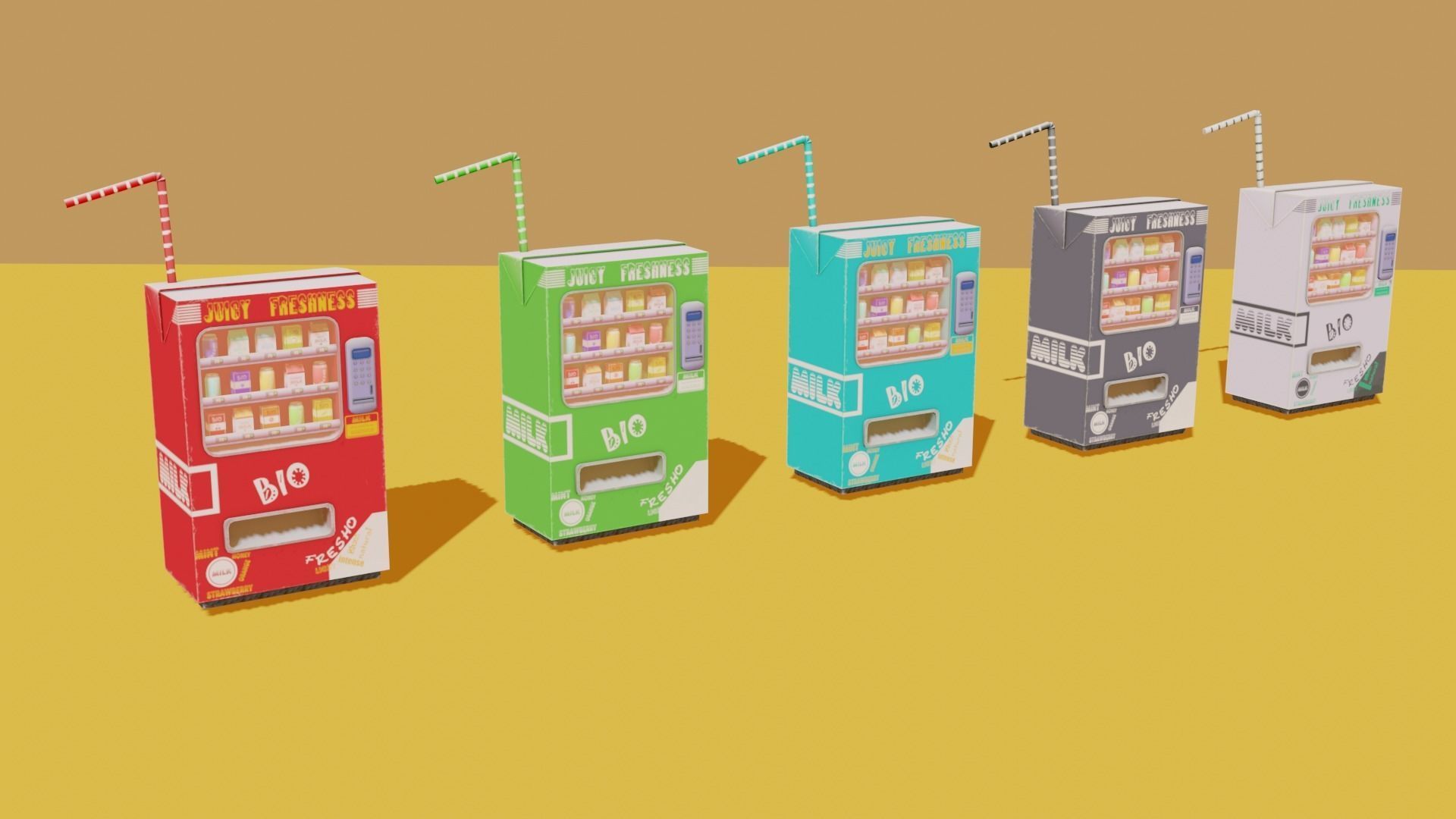 3D model Low poly stylized vending machine VR / AR / low-poly | CGTrader