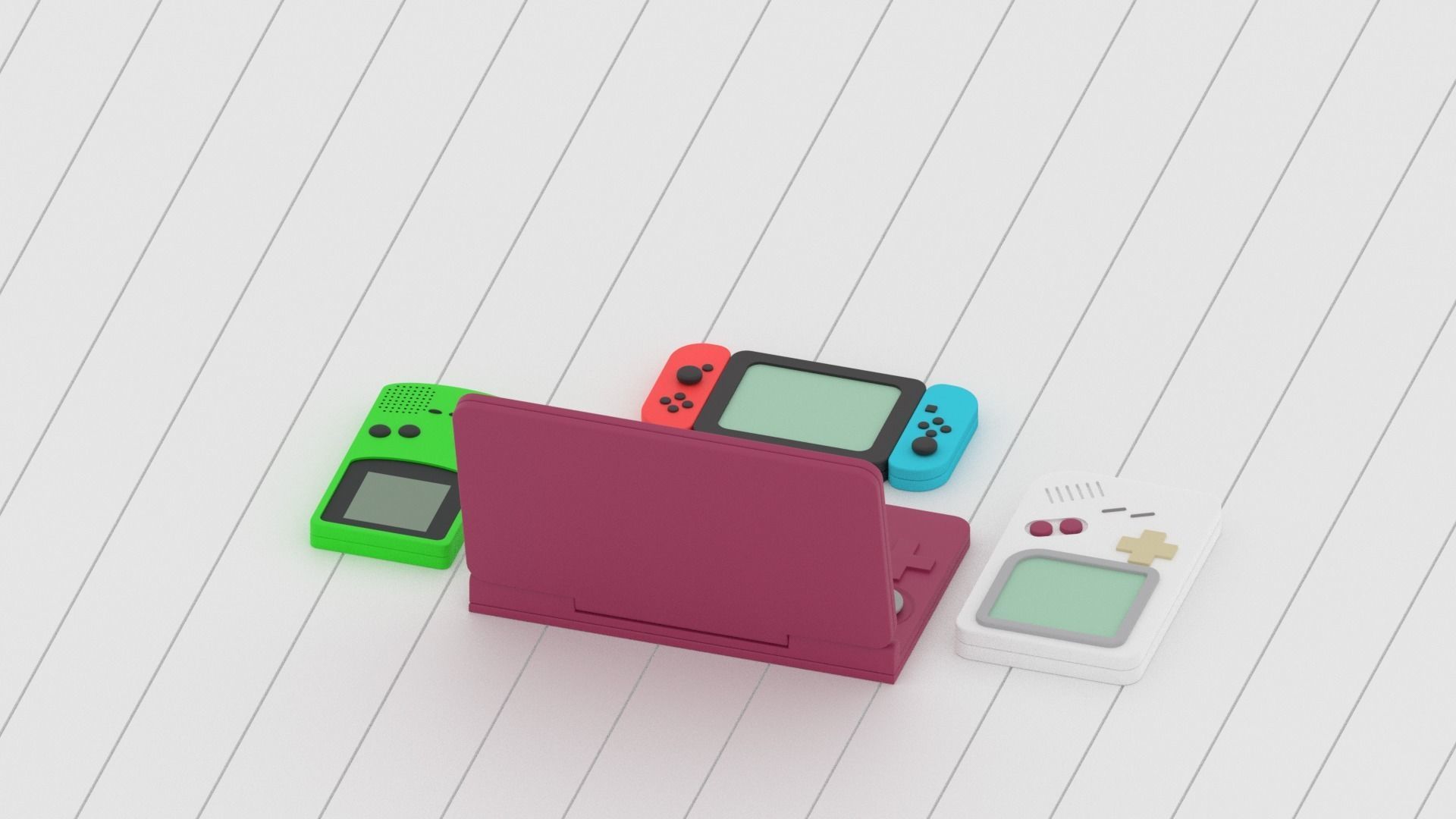 3D model Nintendo Game Consoles Collection VR / AR / low-poly | CGTrader