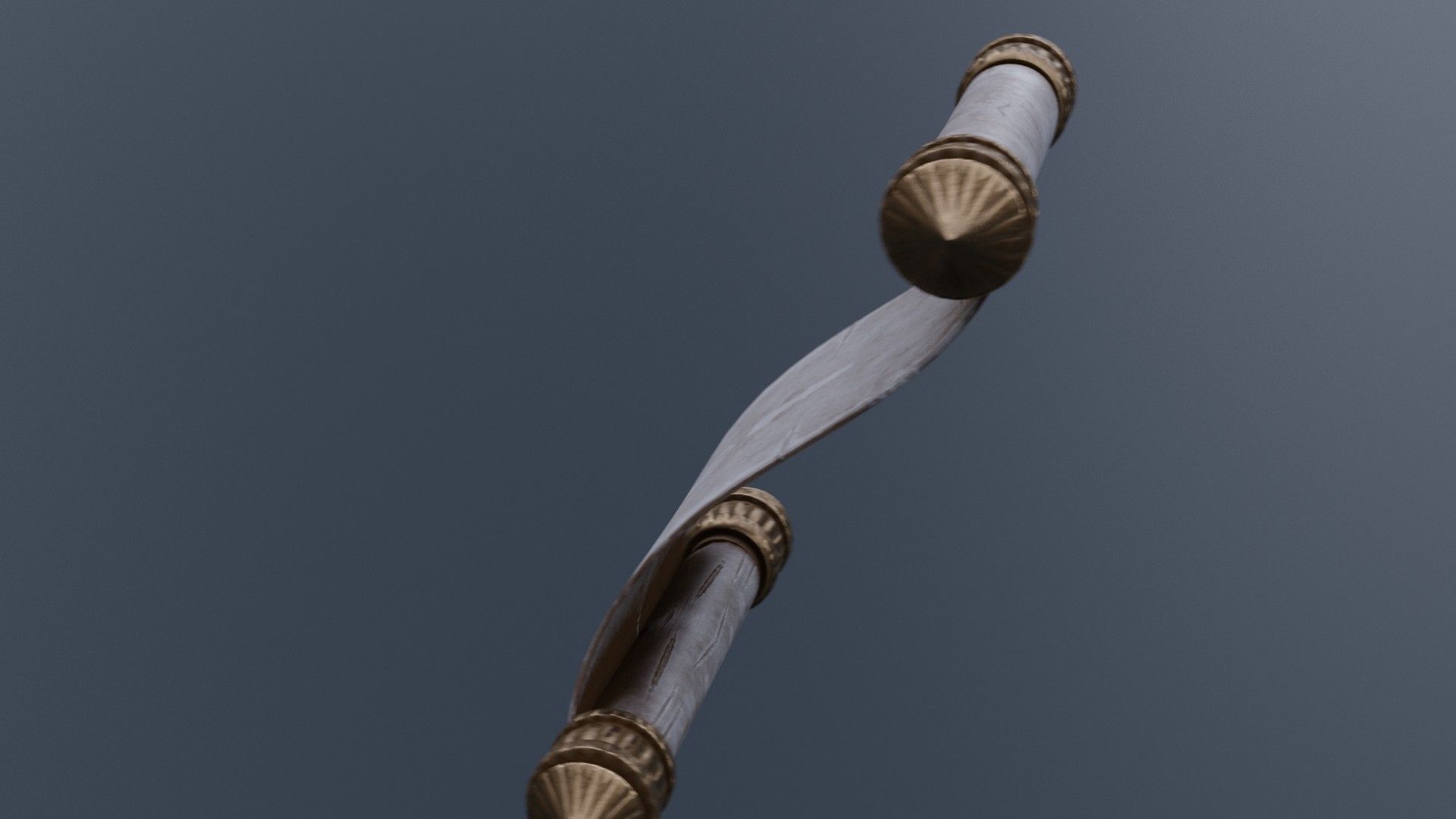 3D model Old Paper Scroll VR / AR / low-poly | CGTrader