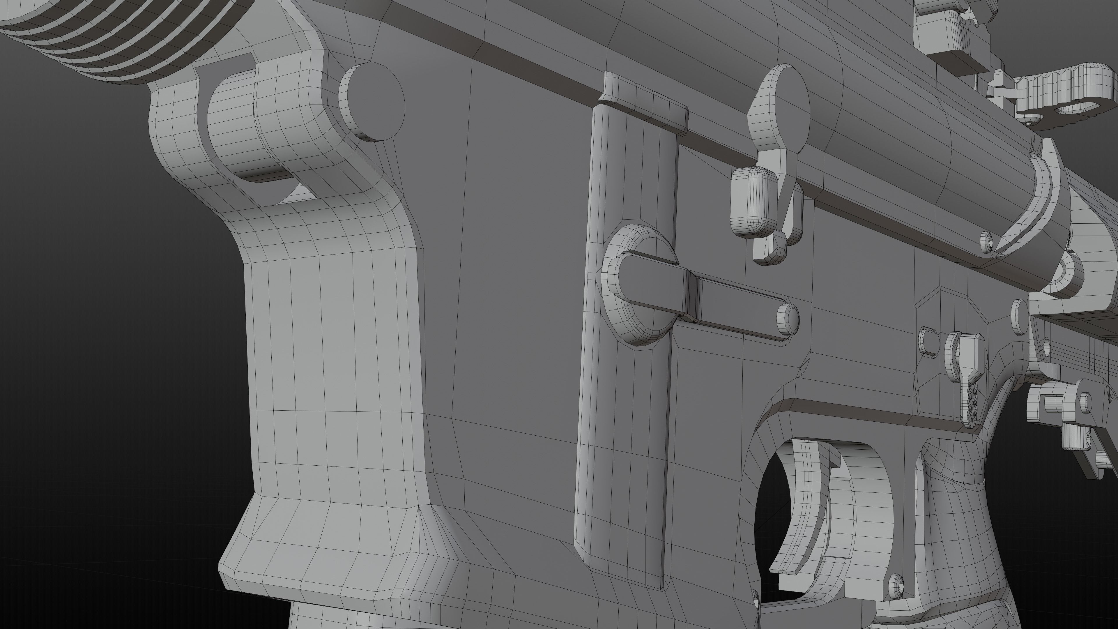 3D model M4 assault rifle VR / AR / low-poly | CGTrader