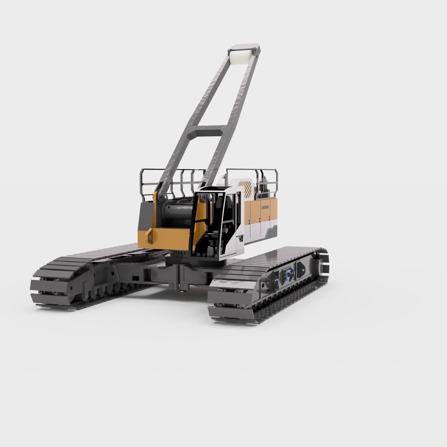 LIEBHERR LR 1250 electric STL model 3D model 3D printable | CGTrader
