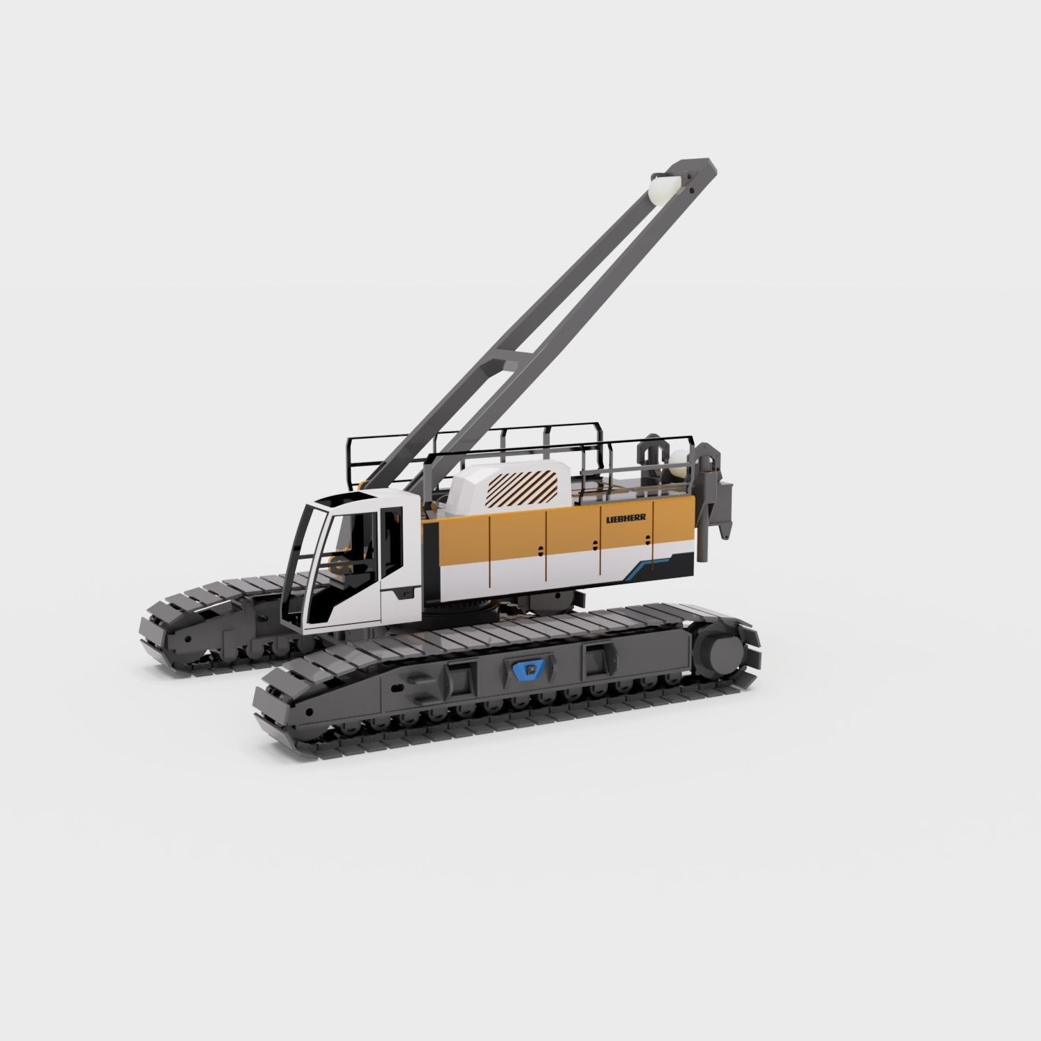 LIEBHERR LR 1250 electric STL model 3D model 3D printable | CGTrader