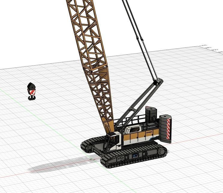 LIEBHERR LR 1250 electric STL model 3D model 3D printable | CGTrader