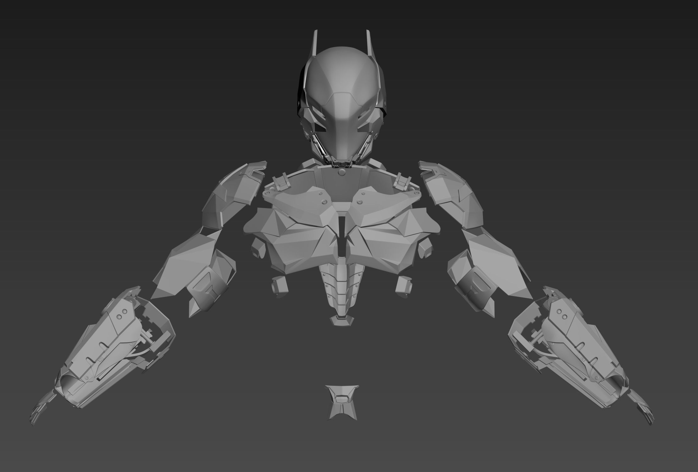 Arkham Knight Armor Batman Cosplay 3D model 3D printable | CGTrader