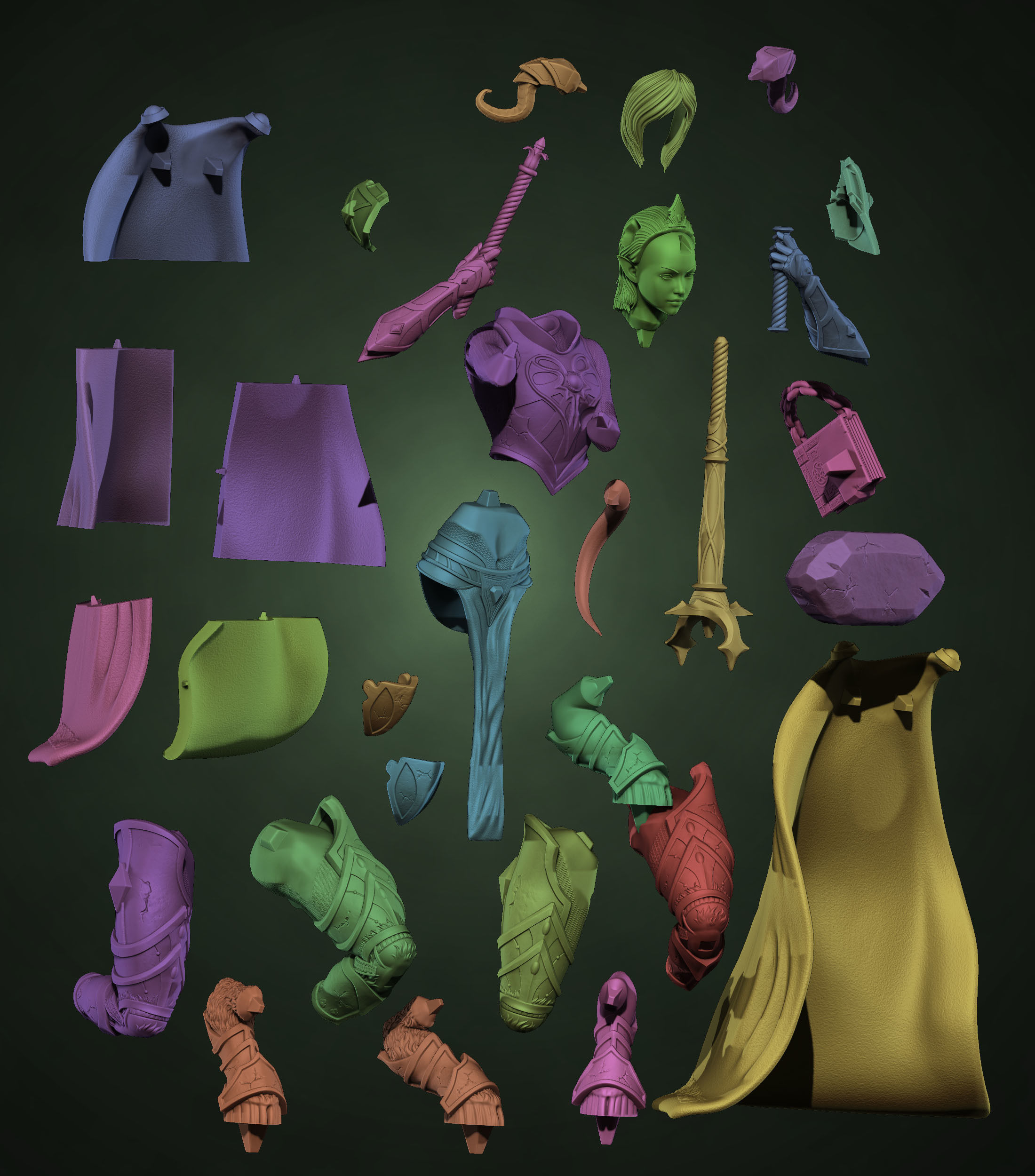 Draenei Yrel - World of Warcraft 3D model 3D printable | CGTrader