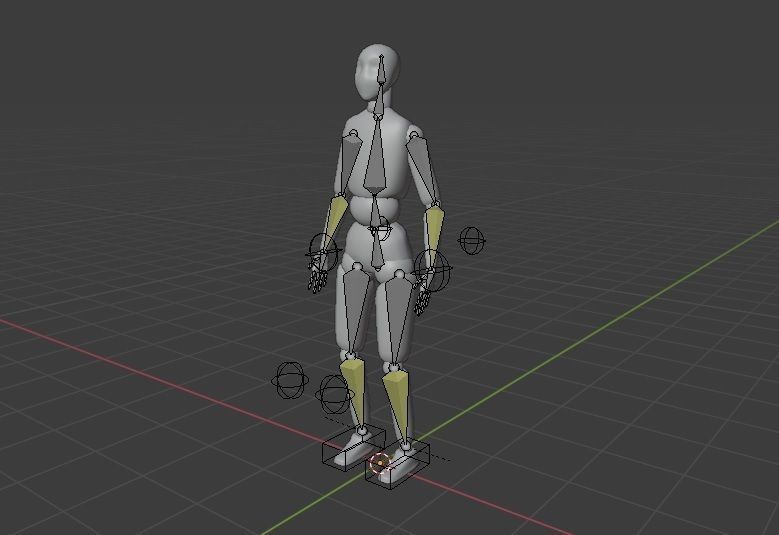 human maneken rig 3D model rigged | CGTrader