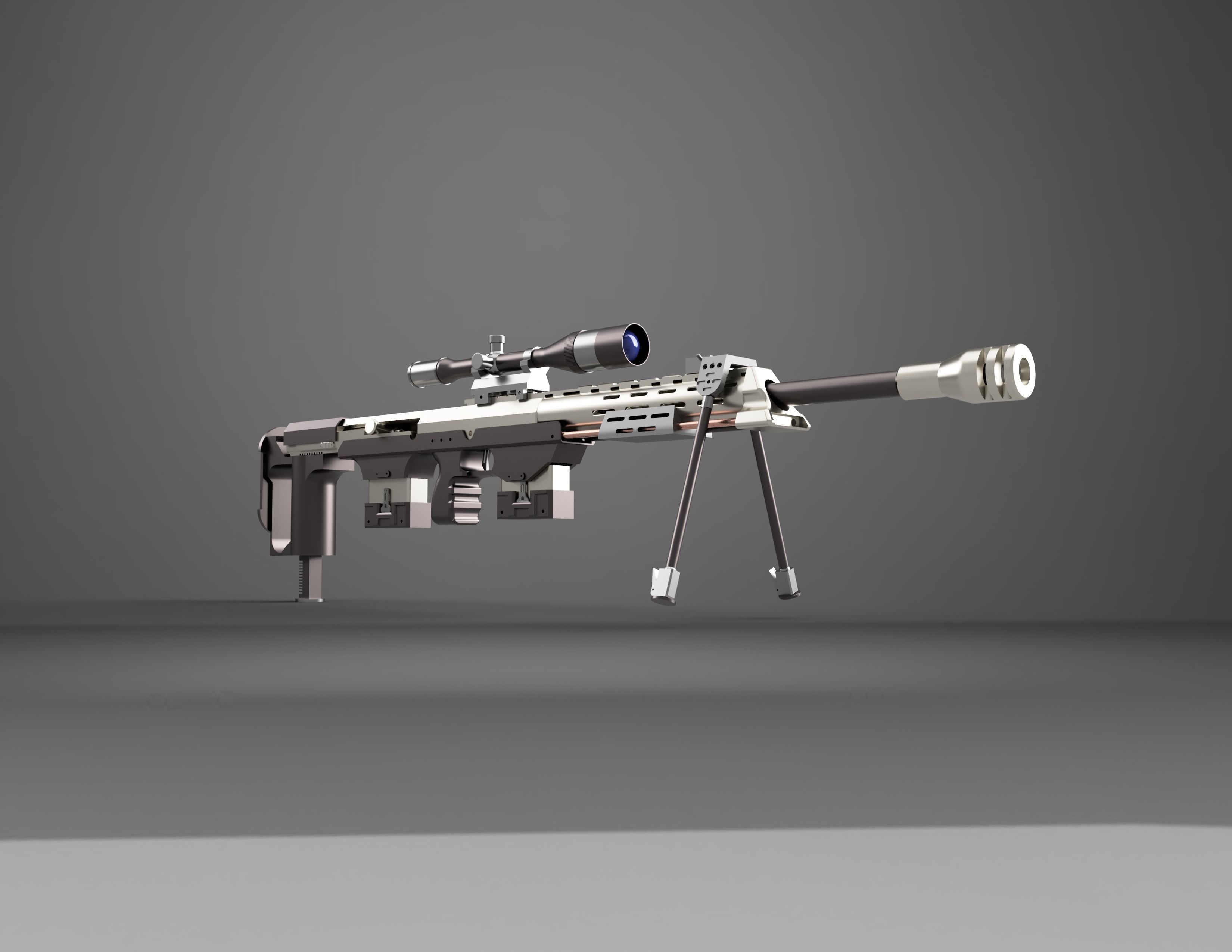 Sniper rifle 3D model 3D printable | CGTrader
