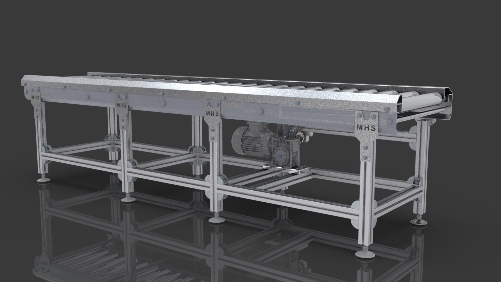 Roller Conveyor 3D model | CGTrader