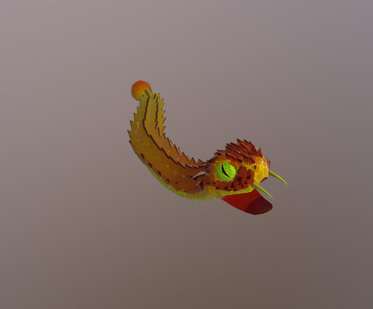 3D model Low poly snake with animations VR / AR / low-poly rigged ...