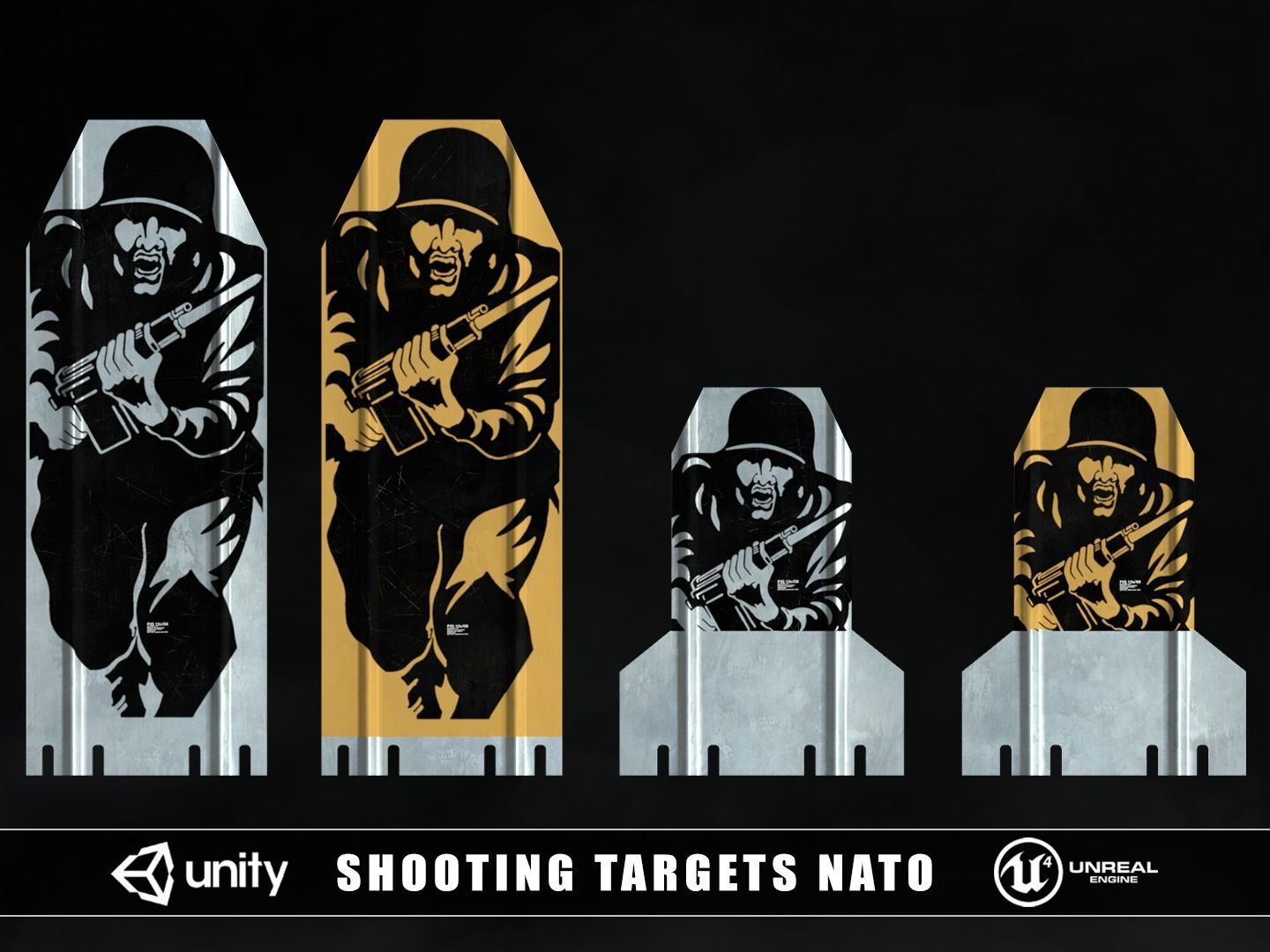 3D model Shooting Targets NATO VR / AR / low-poly | CGTrader