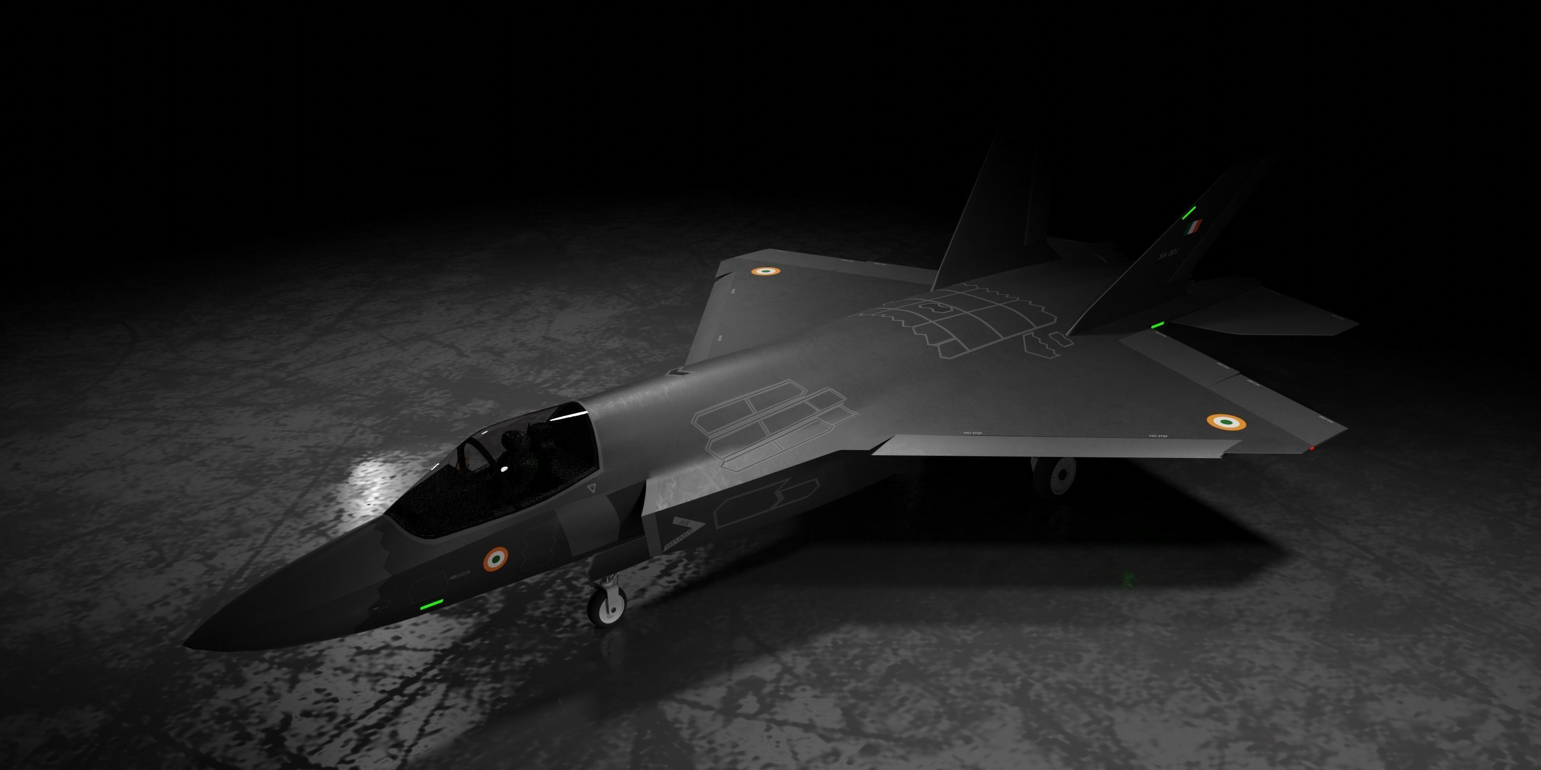 AMCA 5th Gen fighter aircraft 3D model | CGTrader