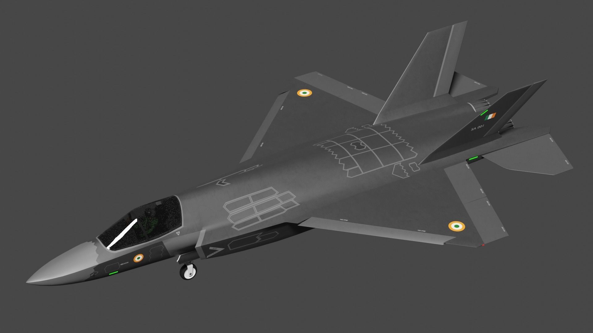 AMCA 5th Gen fighter aircraft 3D model | CGTrader