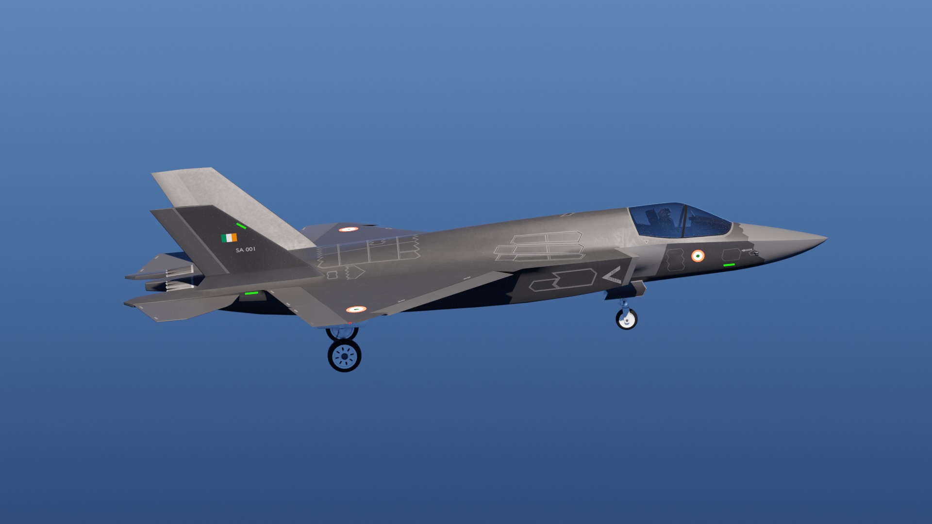 AMCA 5th Gen fighter aircraft 3D model | CGTrader