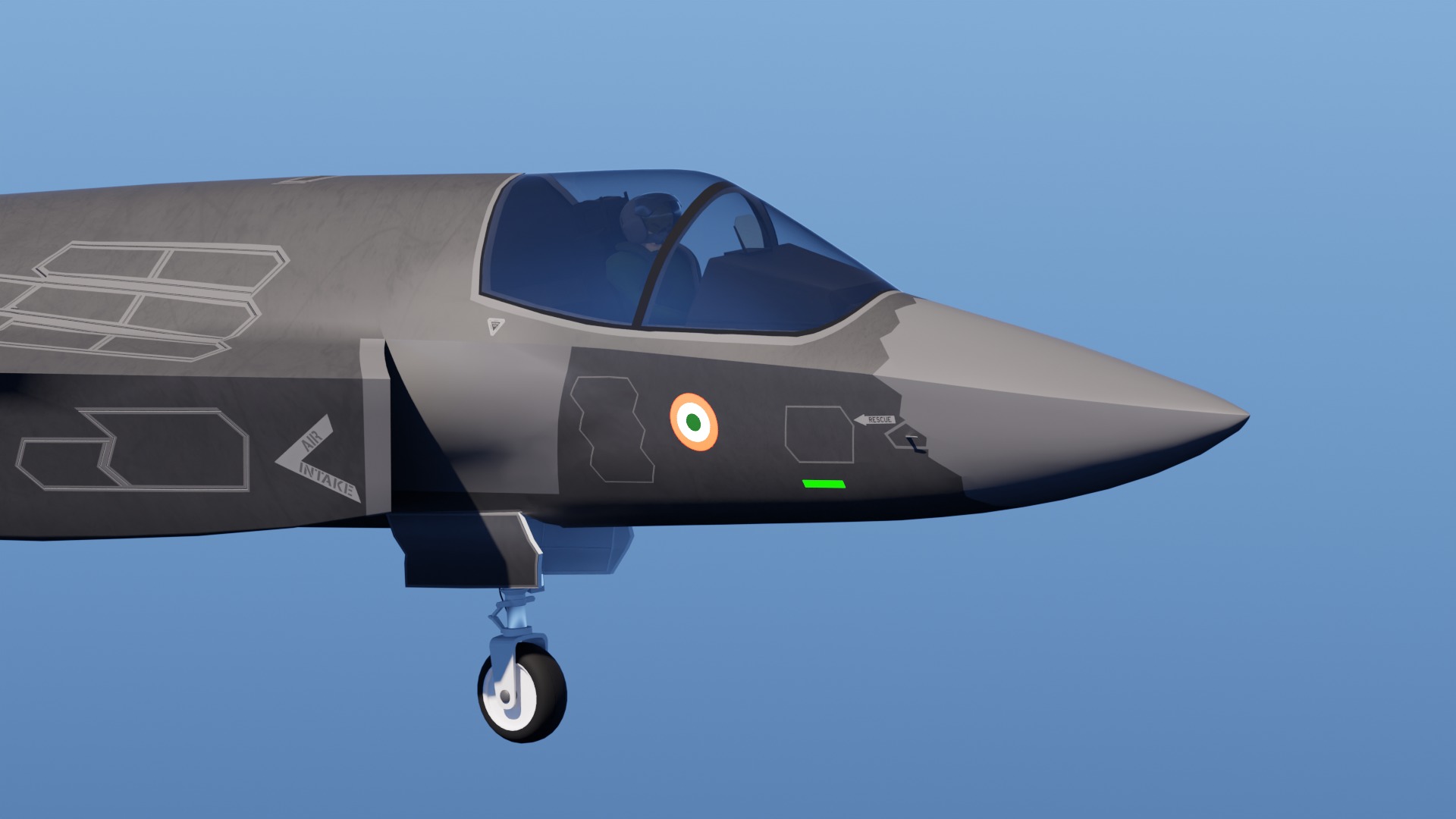 AMCA 5th Gen fighter aircraft 3D model | CGTrader