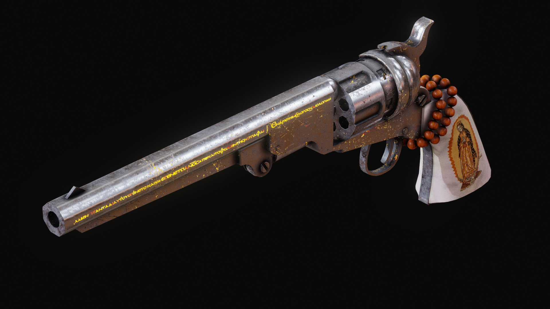 Monster Hunters 666 Cal Revolver free VR / AR / low-poly 3D model ...