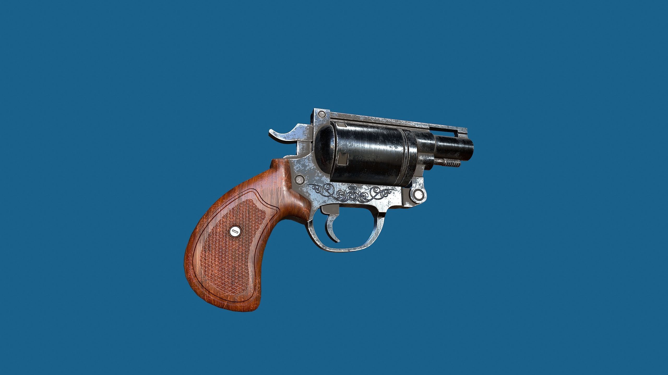 3D model Small revolver VR / AR / low-poly | CGTrader