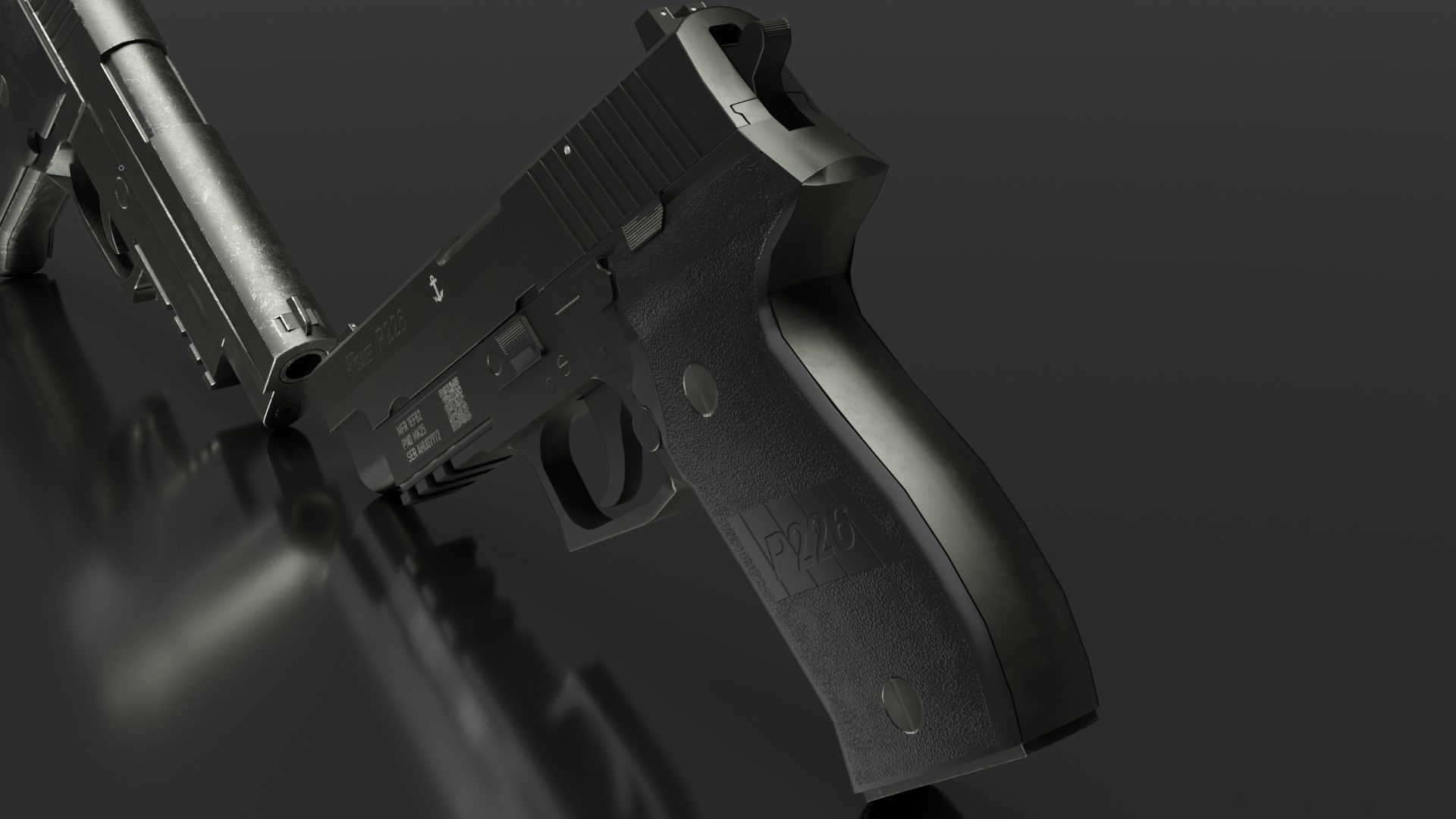 3D model Sig Sauer P226 VR / AR / low-poly | CGTrader