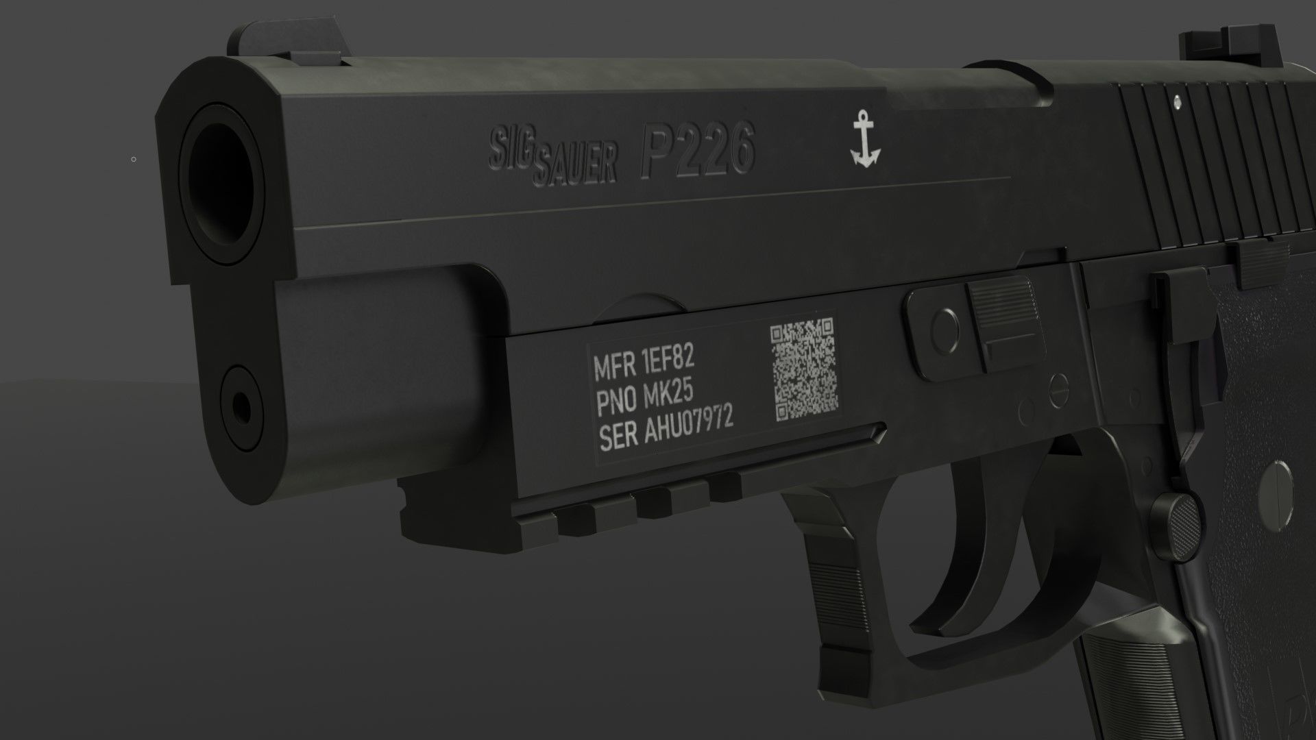 3D model Sig Sauer P226 VR / AR / low-poly | CGTrader