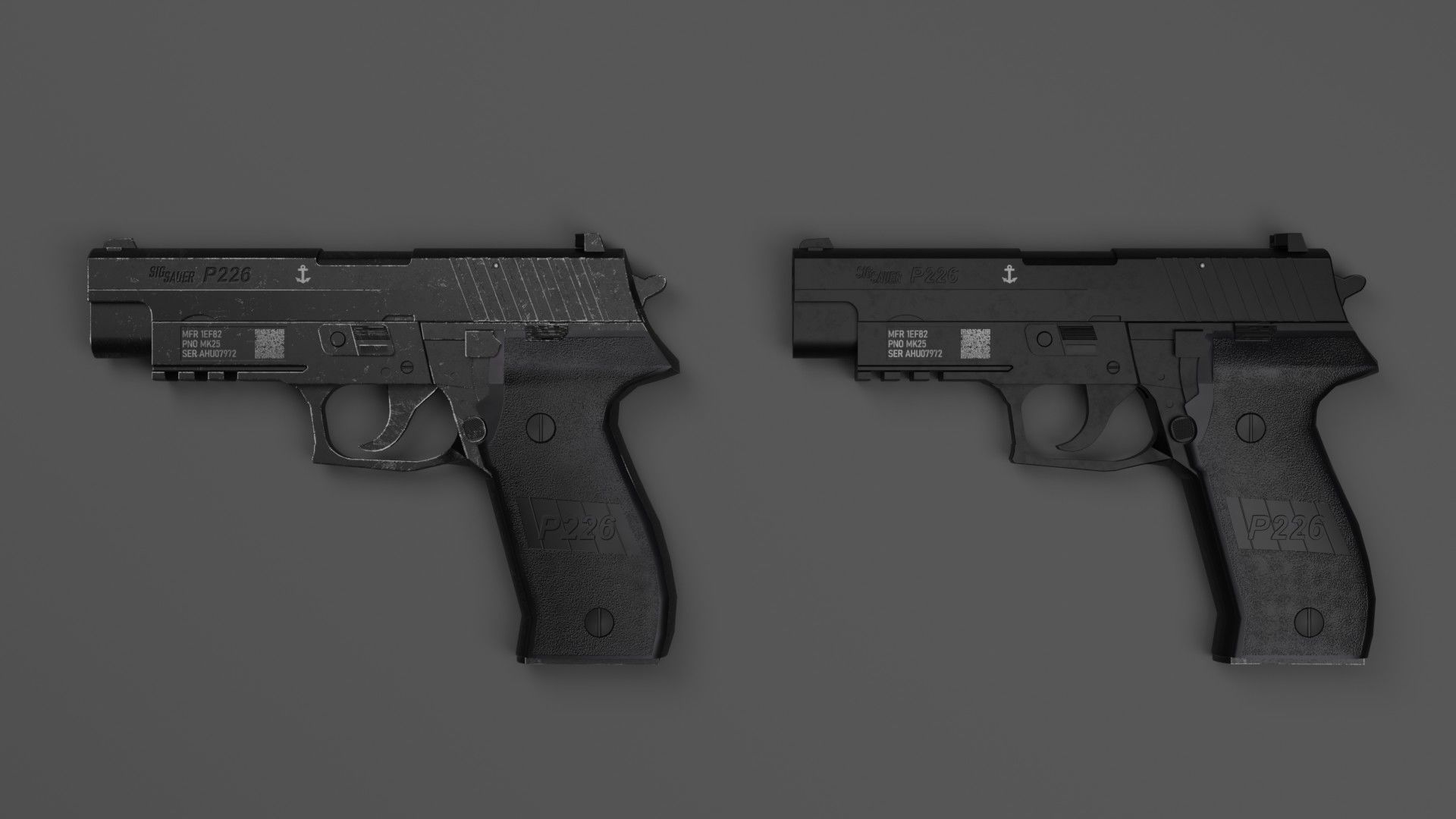 3D model Sig Sauer P226 VR / AR / low-poly | CGTrader