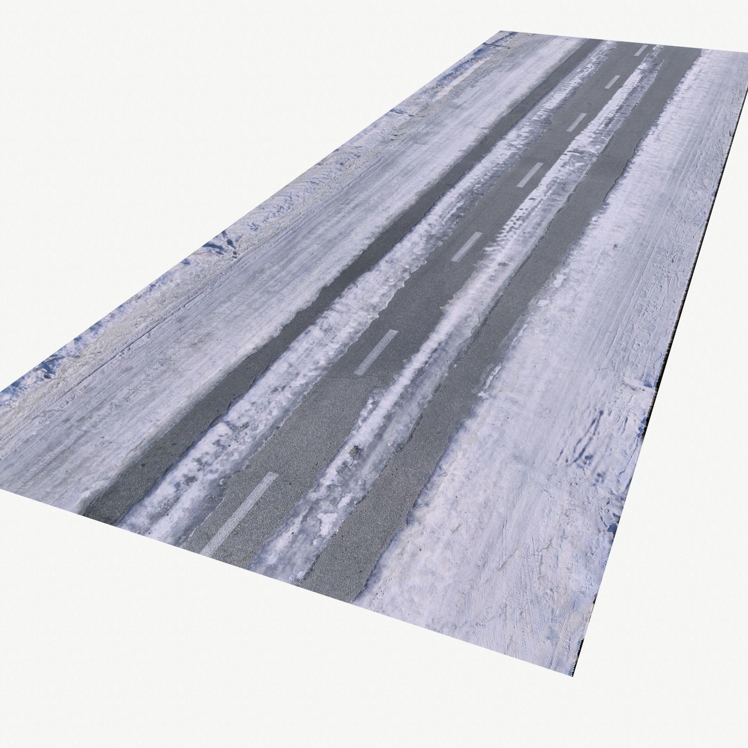 3D model Snow Road BPR Texture VR / AR / low-poly | CGTrader