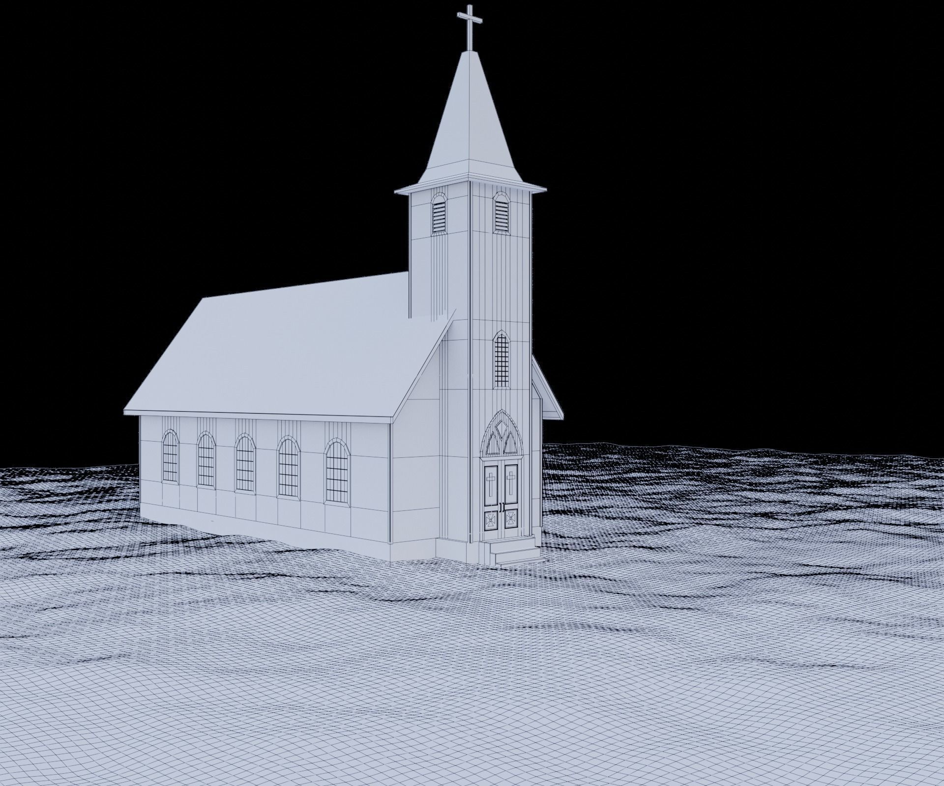 Church Interior 3D model | CGTrader