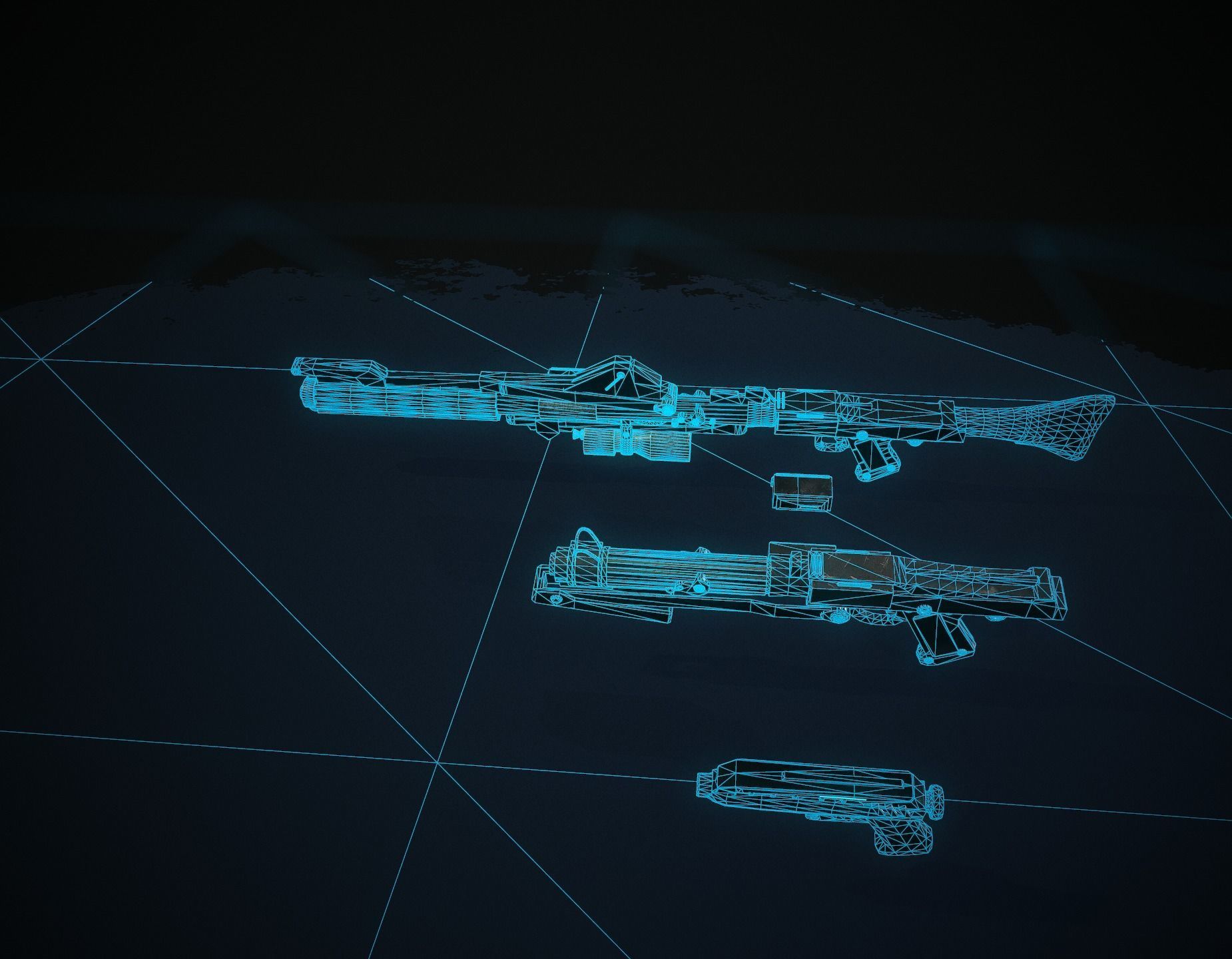 3D model Clone trooper weapon pack VR / AR / low-poly | CGTrader