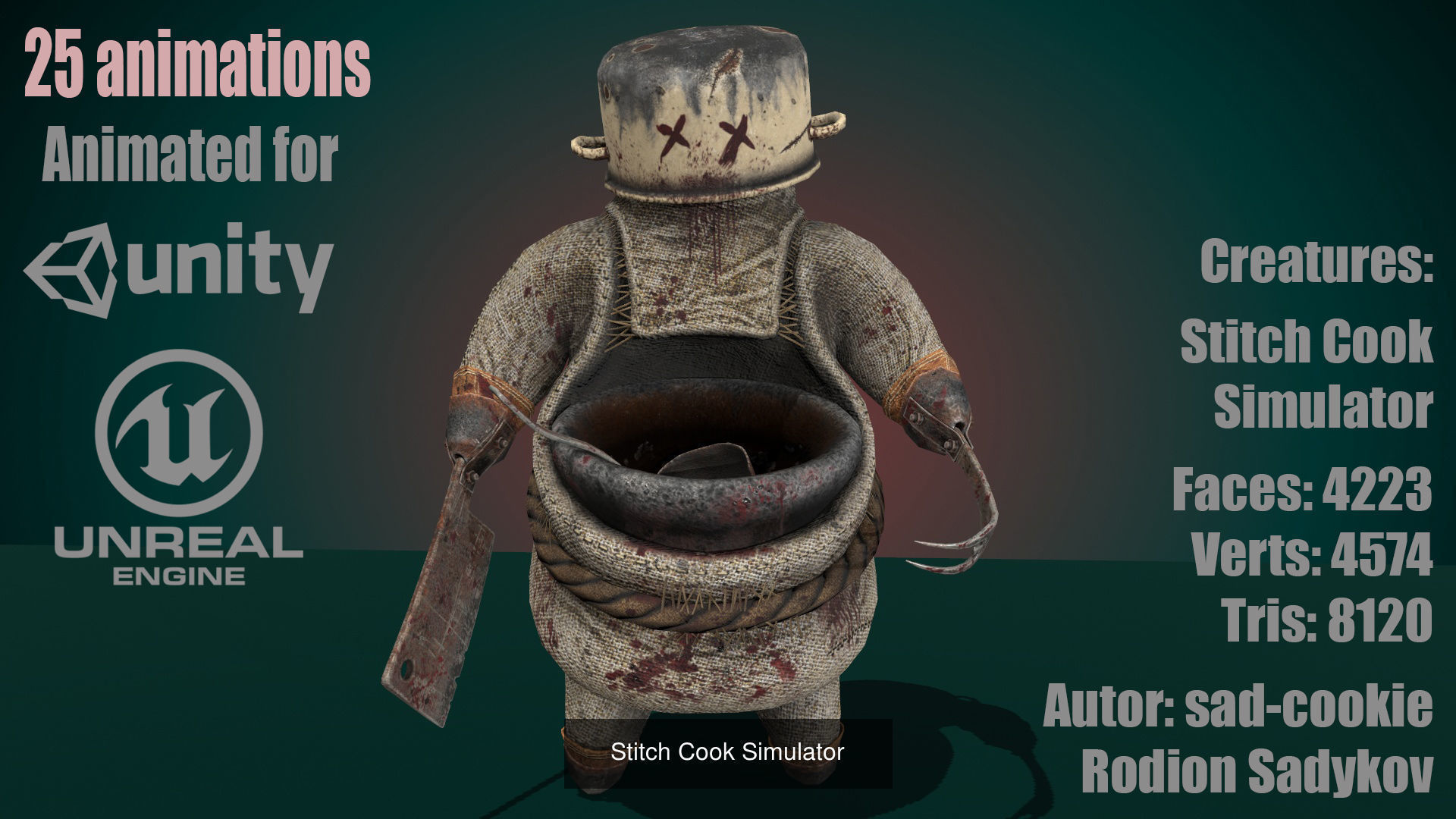 3D Model Collection Stitch Creatures Pack VR / AR / low-poly | CGTrader