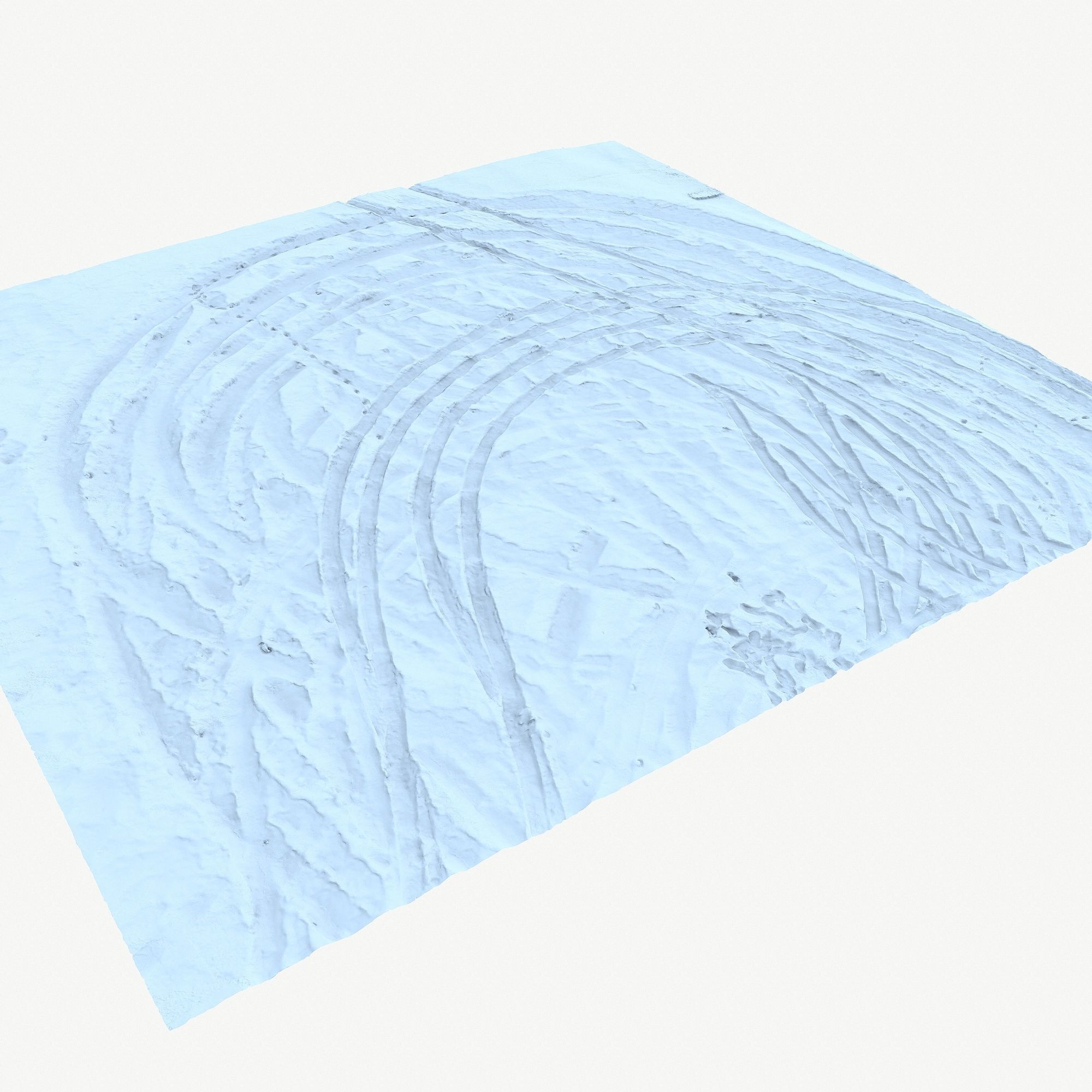 Texture Trail in the snow Low-poly 3D model VR / AR / low-poly | CGTrader