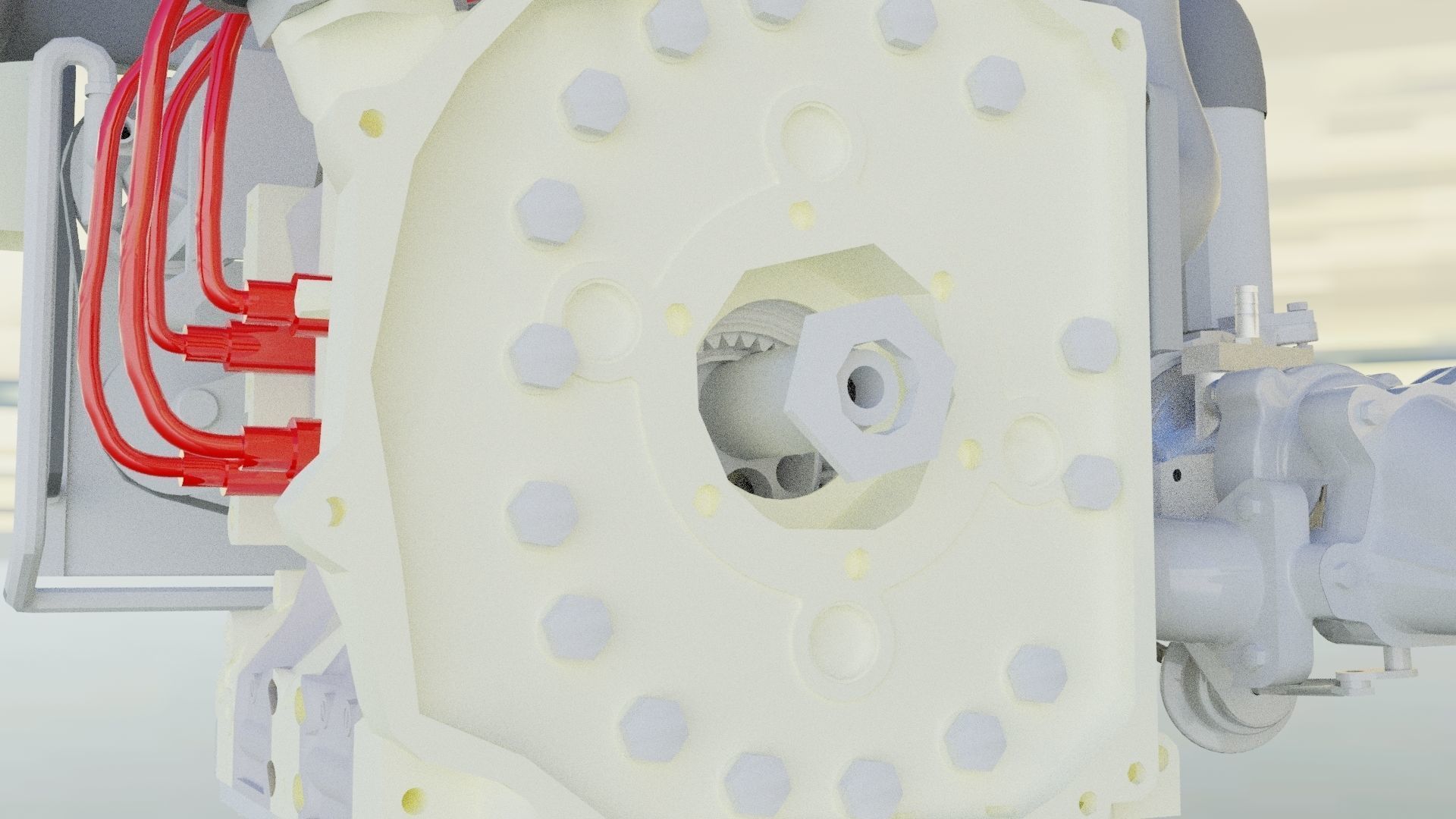 Rotary 13B RX7 MAZDA Custom turbo setup complete engine 3D model | CGTrader