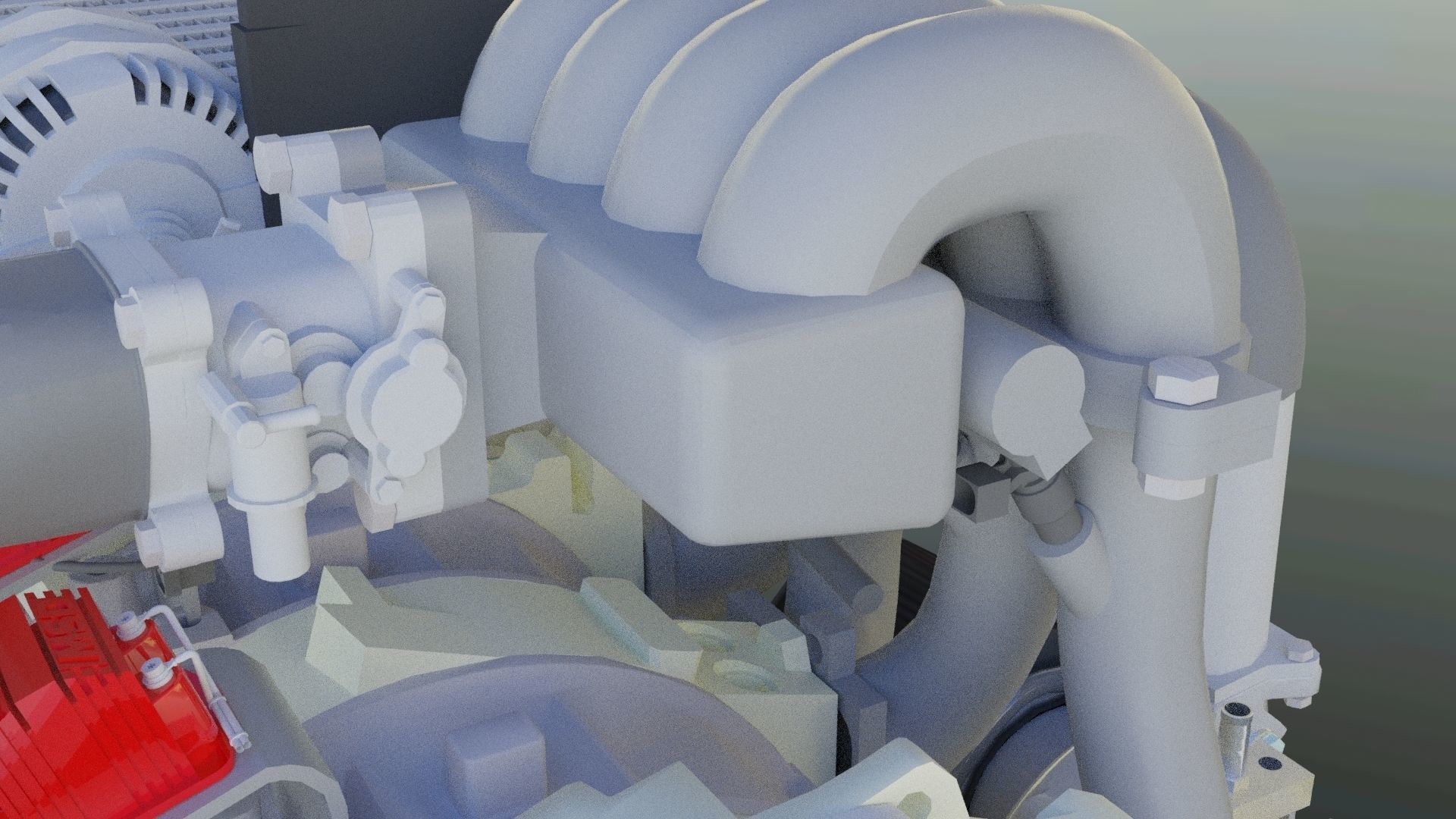 Rotary 13B RX7 MAZDA Custom turbo setup complete engine 3D model | CGTrader