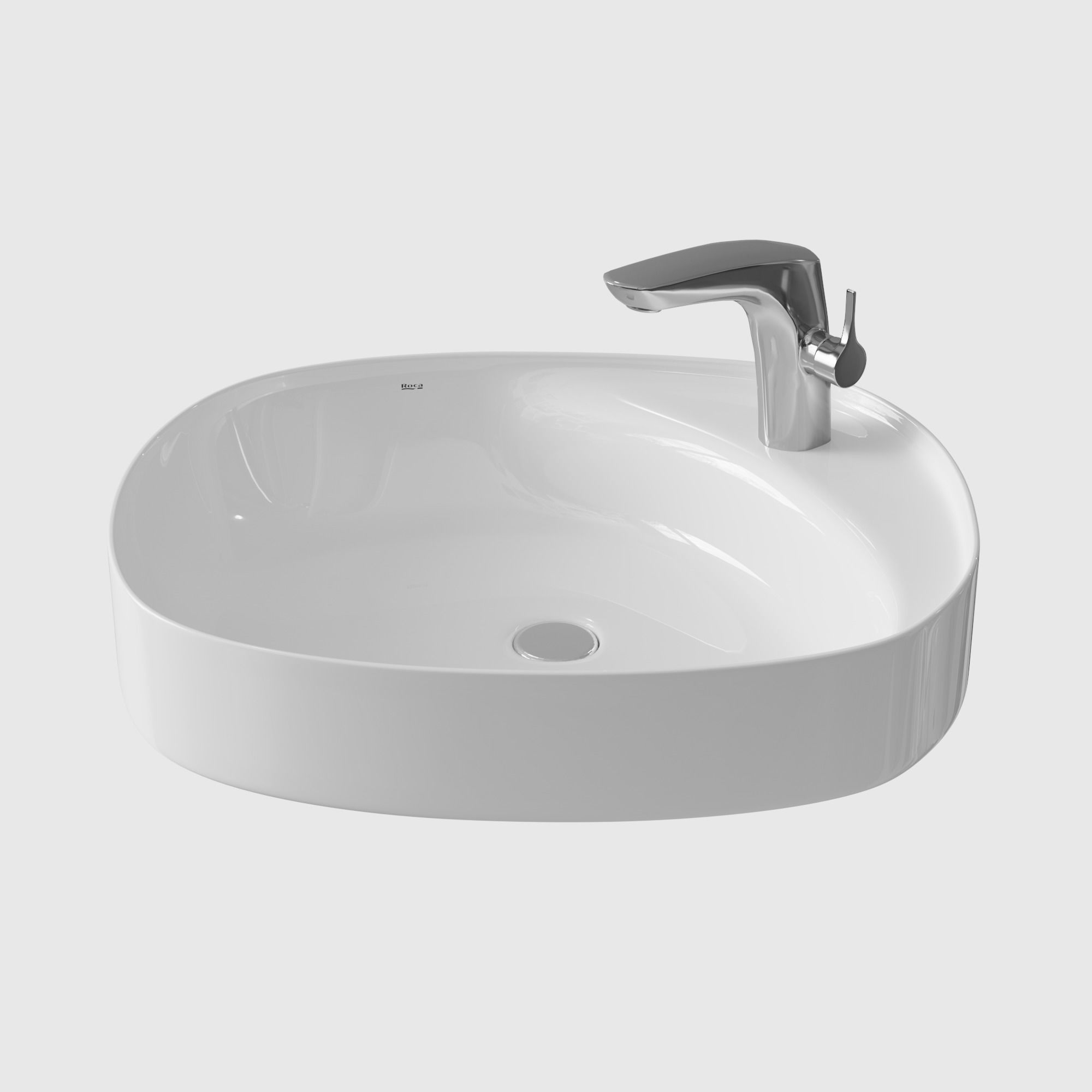 Overhead ceramic sink 3D model | CGTrader