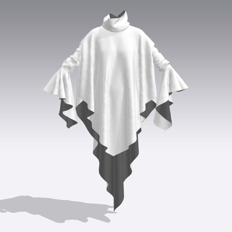 CLOAK ASYMMETRIC 3D model | CGTrader
