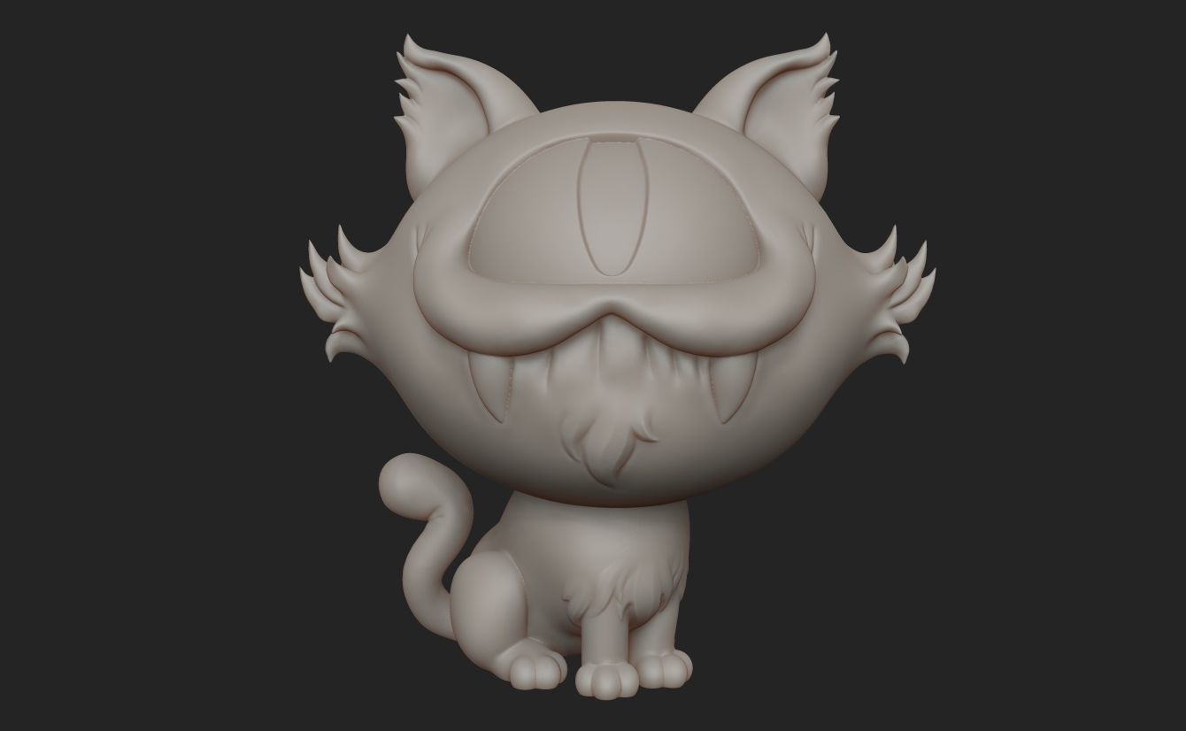Monster Cat 3D Print 3D model 3D printable | CGTrader