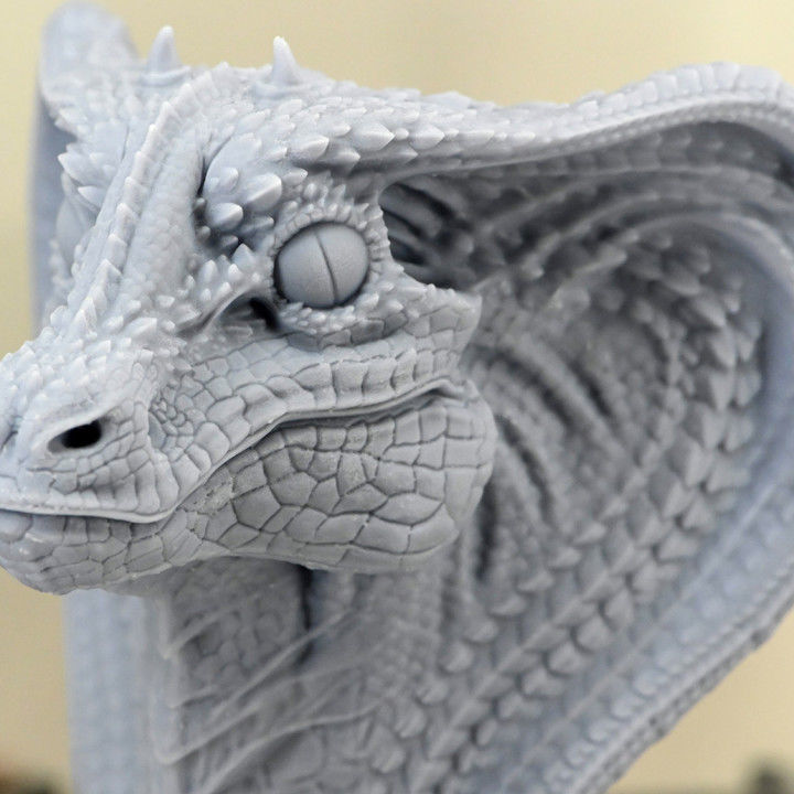 Snake Dragon bust 3D model 3D printable | CGTrader