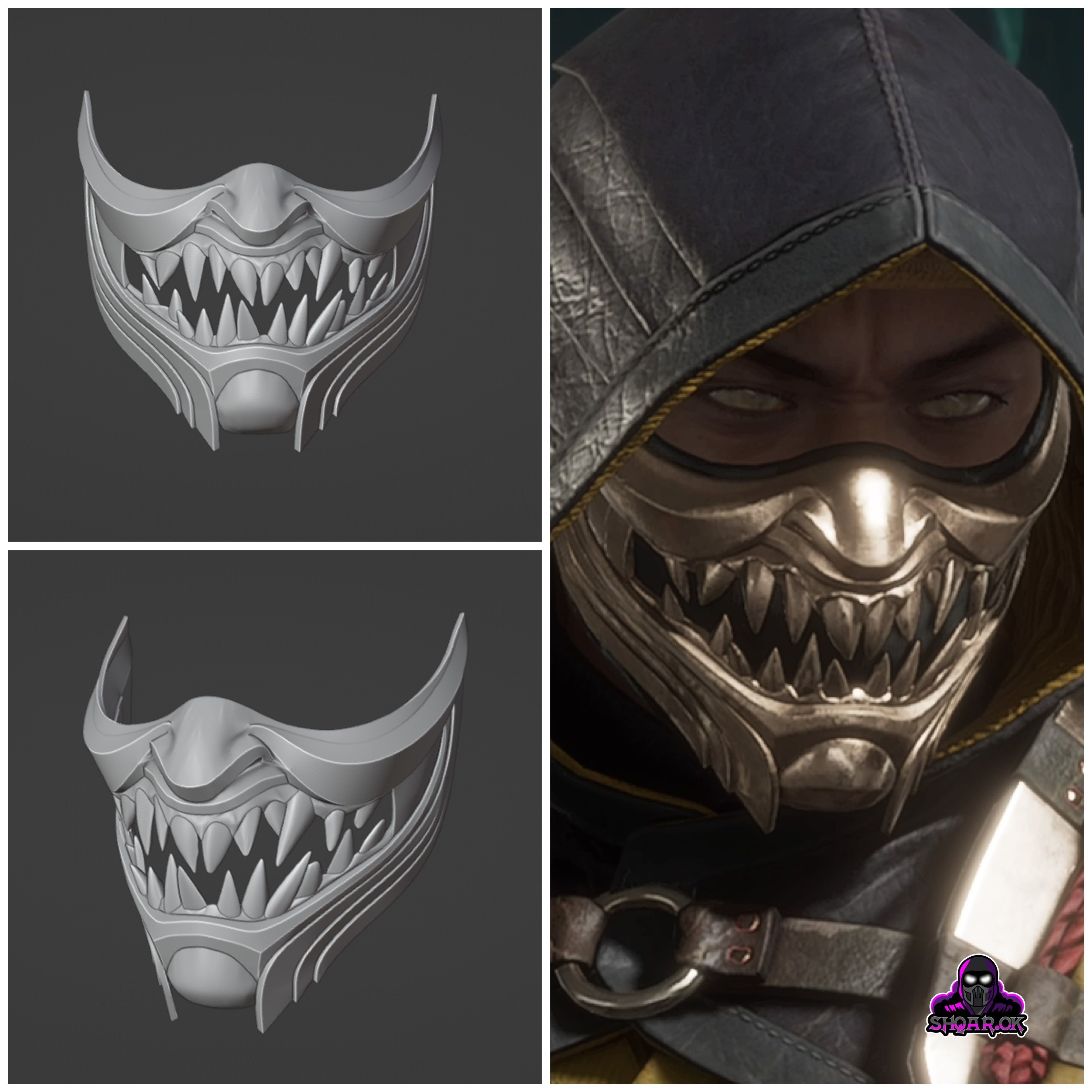 Scorpionmask from Mortal Kombat 11 - Godai Master 3D model 3D printable | CGTrader