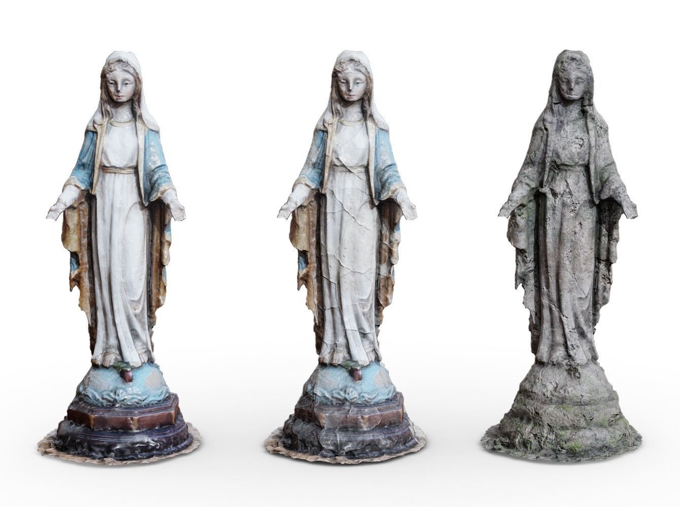 3D model Saint Mary Statue VR / AR / low-poly | CGTrader