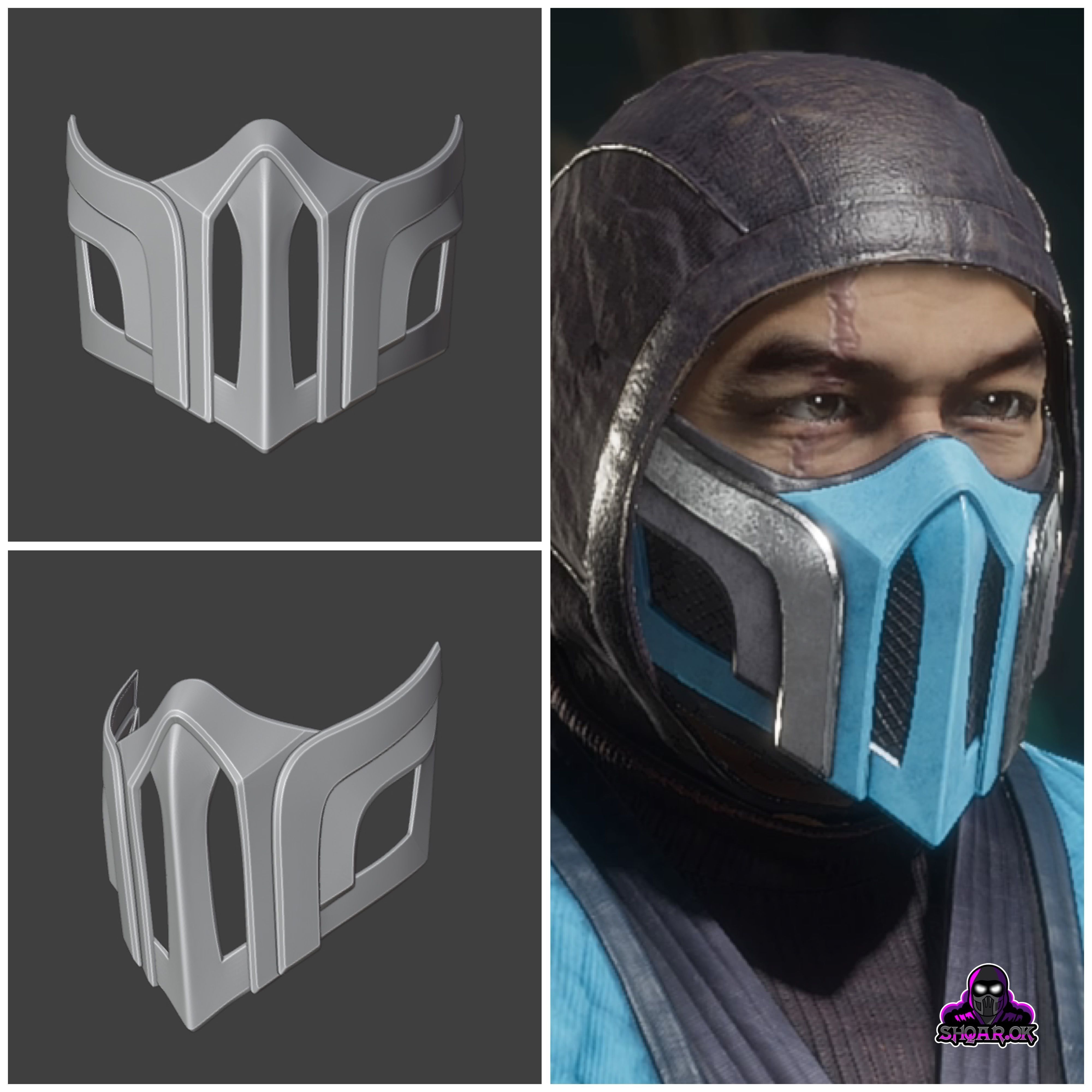 Sub Zero mask from Mortal Kombat 11 - Enemy of Shirai Ryu 3D model 3D ...