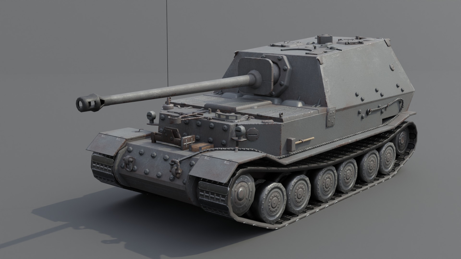 3D model Ferdinand - Elefant Heavy Tank Destroyer VR / AR / low-poly ...