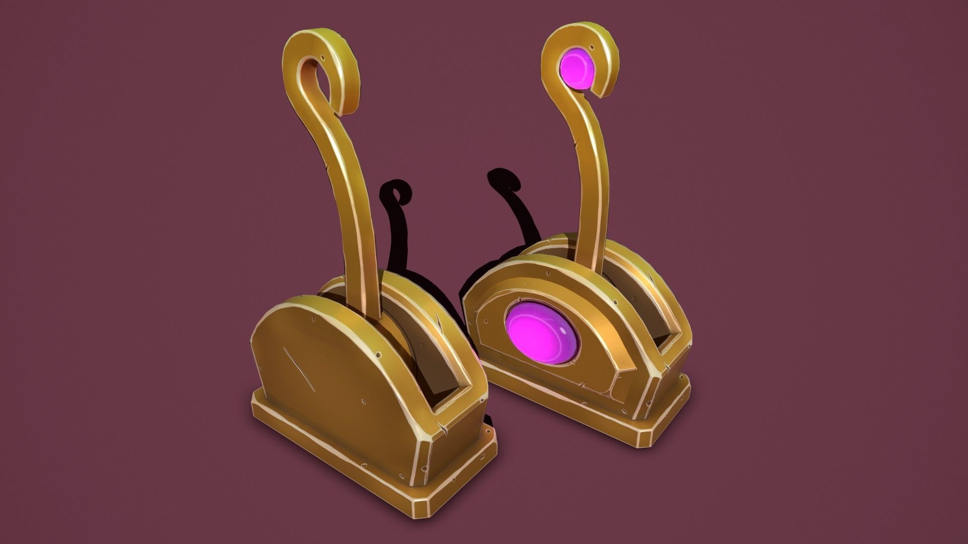 3D model Fantasy lever VR / AR / low-poly | CGTrader