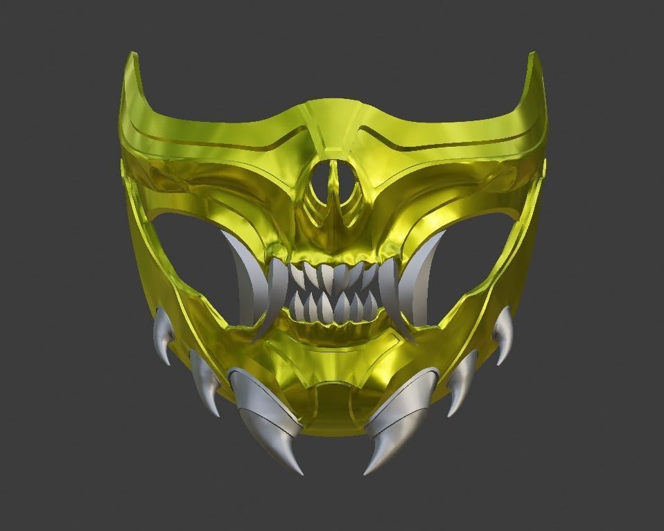 Scorpion mask from Mortal Kombat 11 - Faithful Warrior 3D model 3D ...