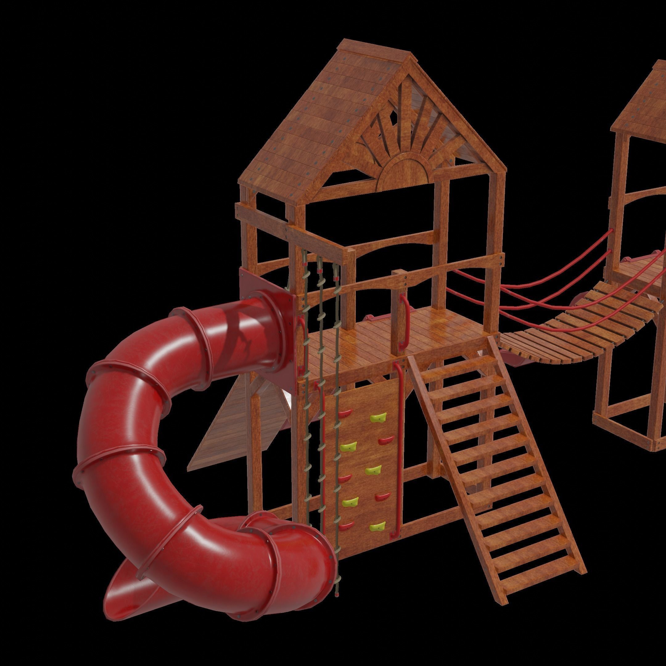 3D model Playground Modular Assets Realistic VR / AR / low-poly | CGTrader