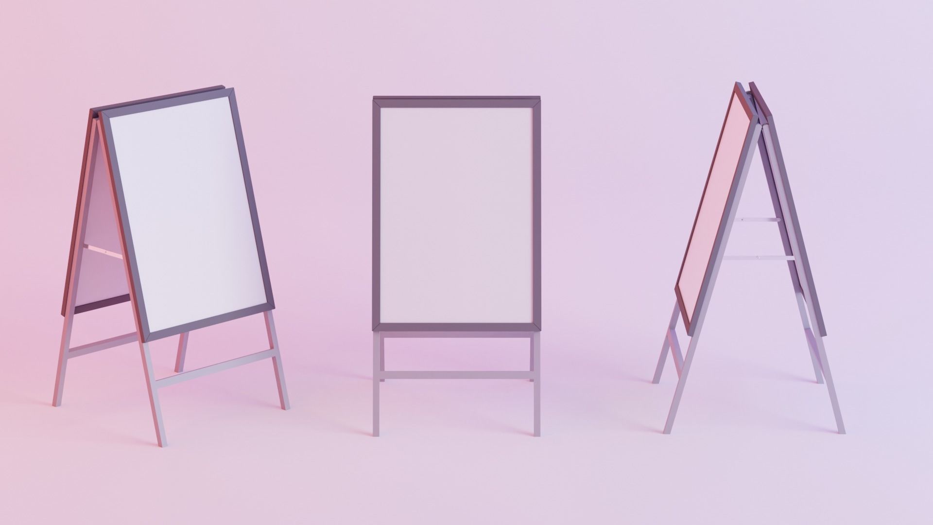 Advertisement Panel 3D model | CGTrader