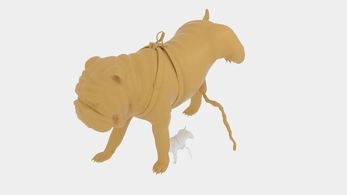 Dog Pee Pose Base 3D model | CGTrader
