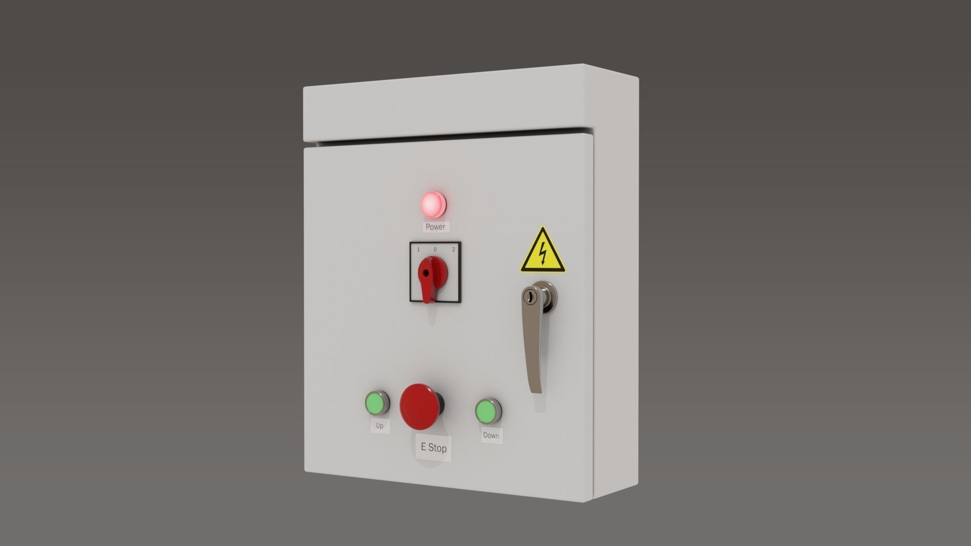 3D model Electrical Control Box VR / AR / low-poly | CGTrader