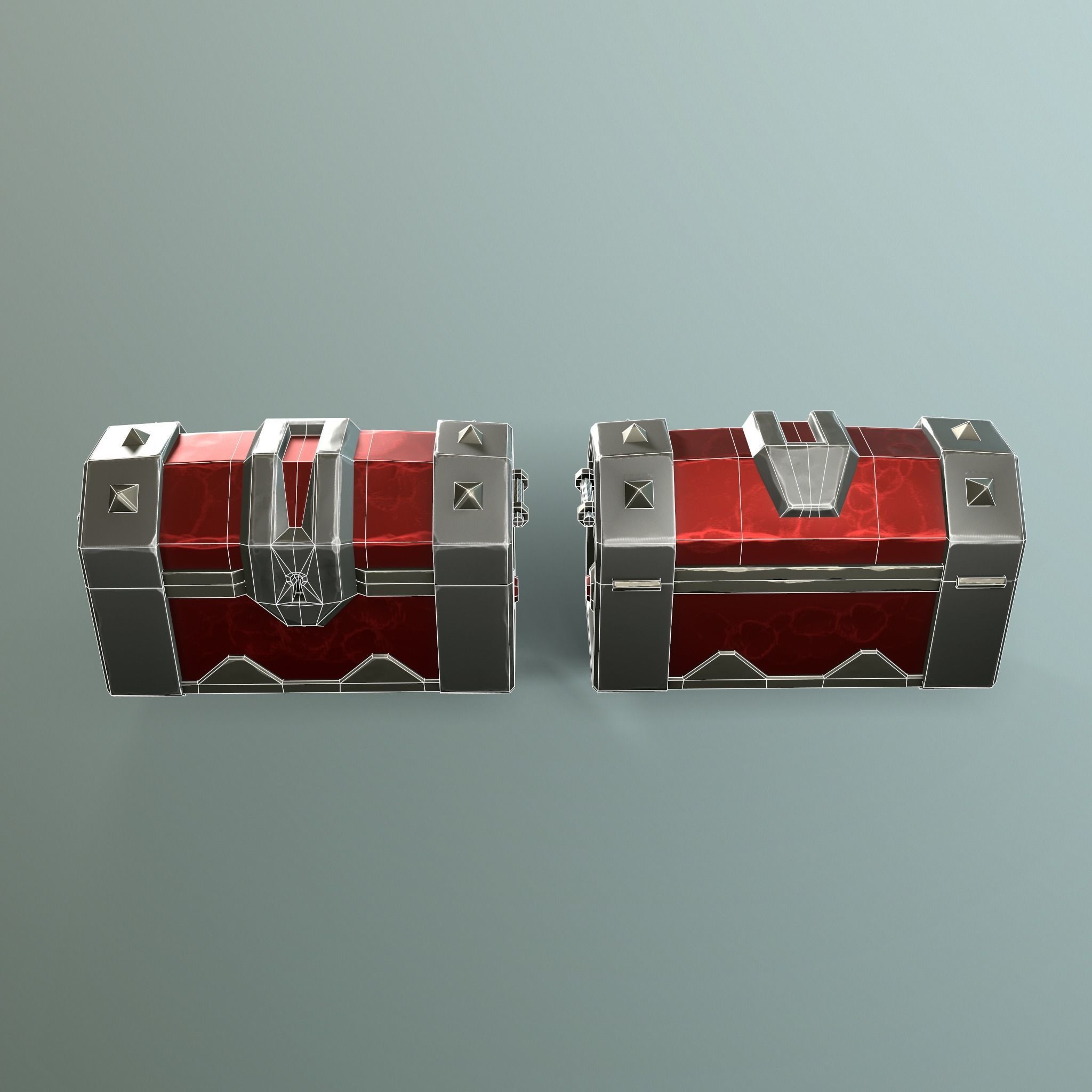 3D model STYLIZED MEDIEVAL - Keys and Chests VR / AR / low-poly | CGTrader