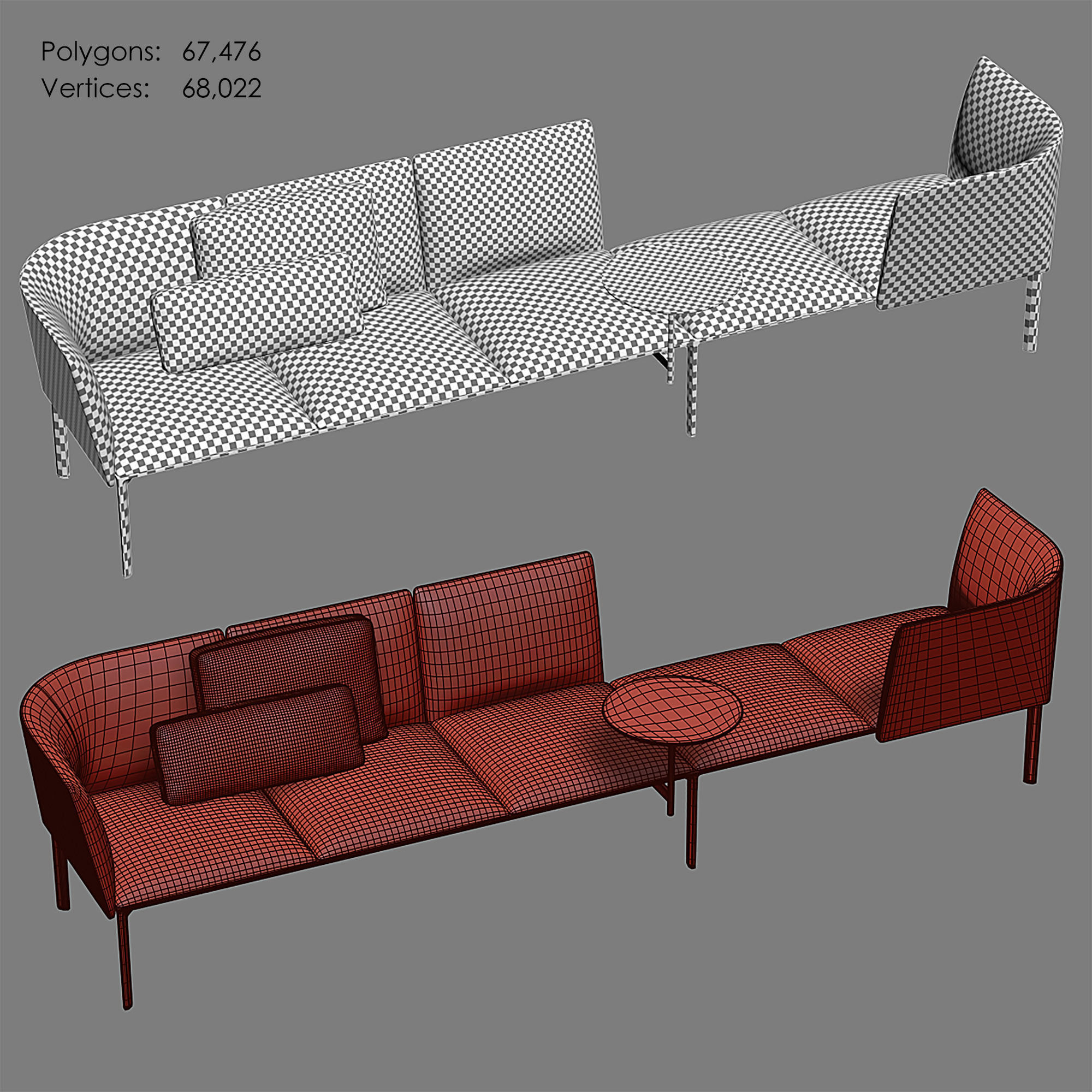 ADD OUTDOOR Seating System 3D model | CGTrader